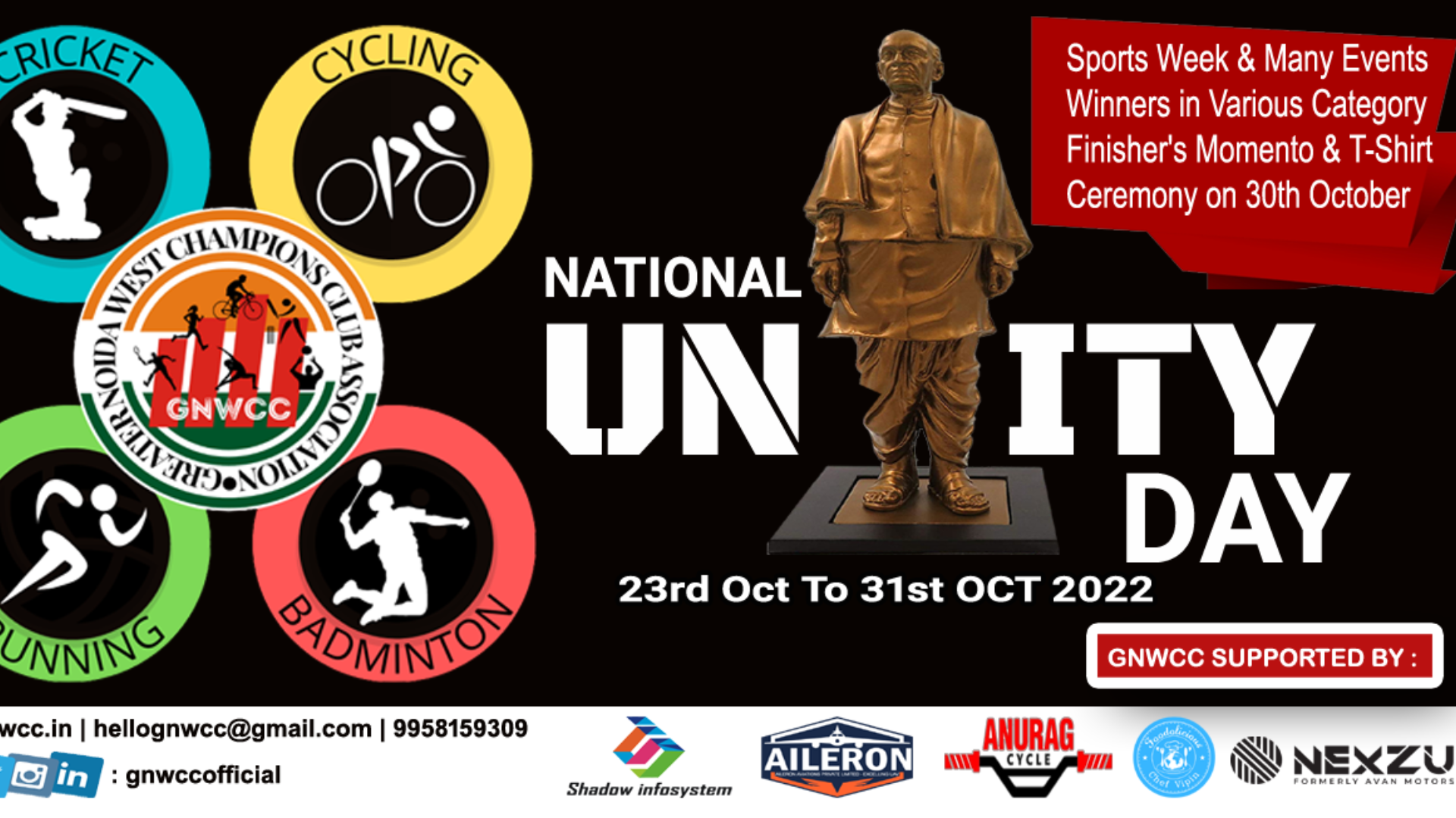 NATIONAL UNITY DAY 2022 Tickets by GNWCC Sports Association, Sunday ...