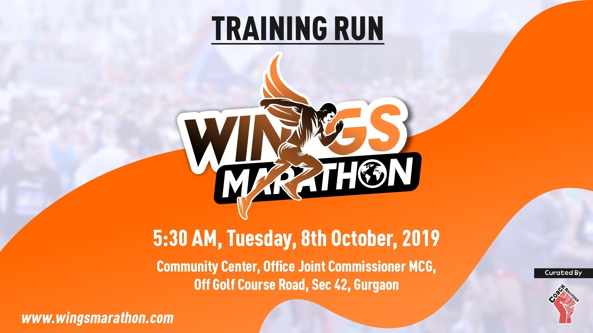 2nd Promo Run of Wings Marathon Tickets by Coach Ravinder, Tuesday ...