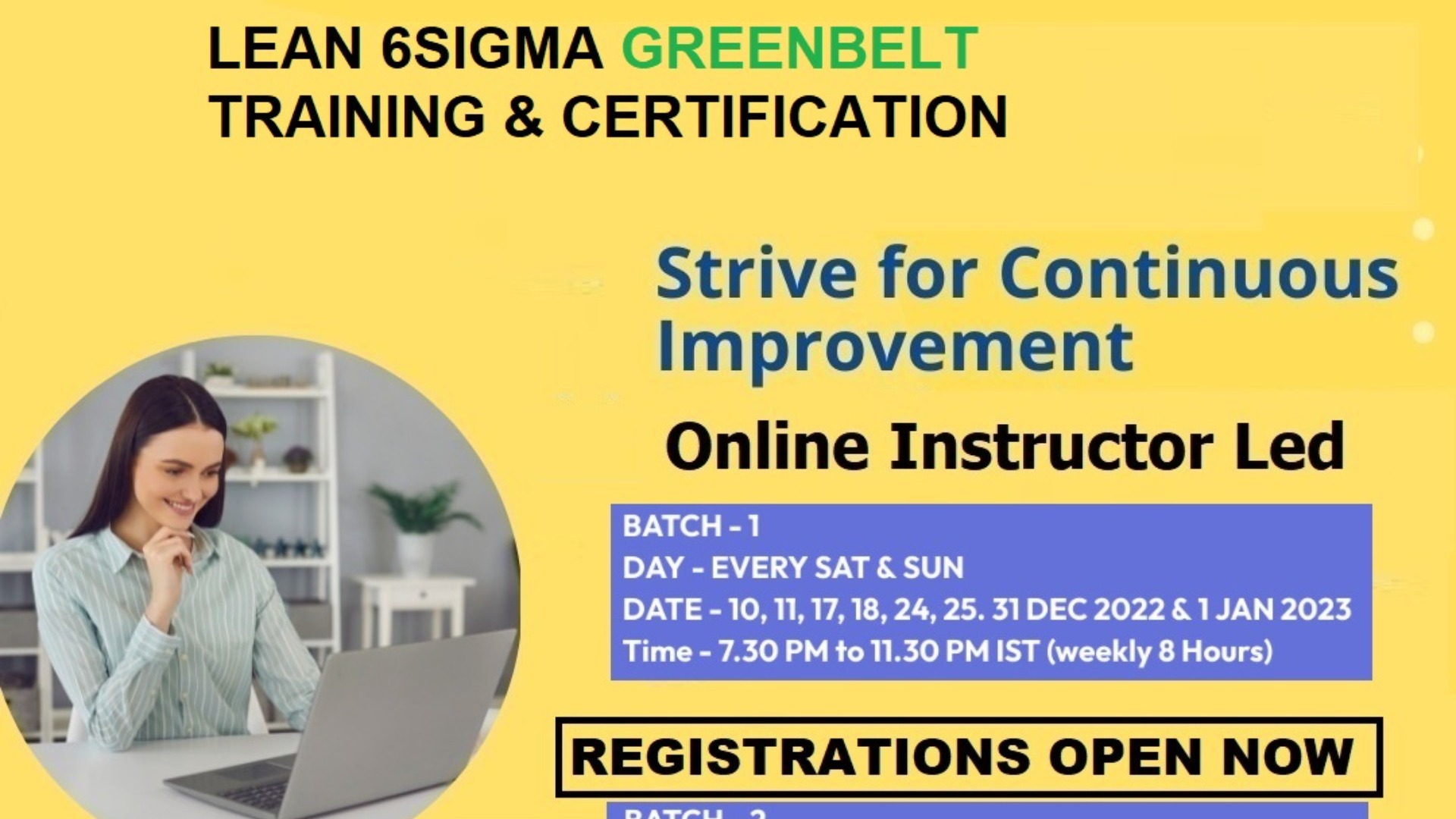 Lean 6Sigma Green Belt Training and Certification Dec 2022 ONLINE ...