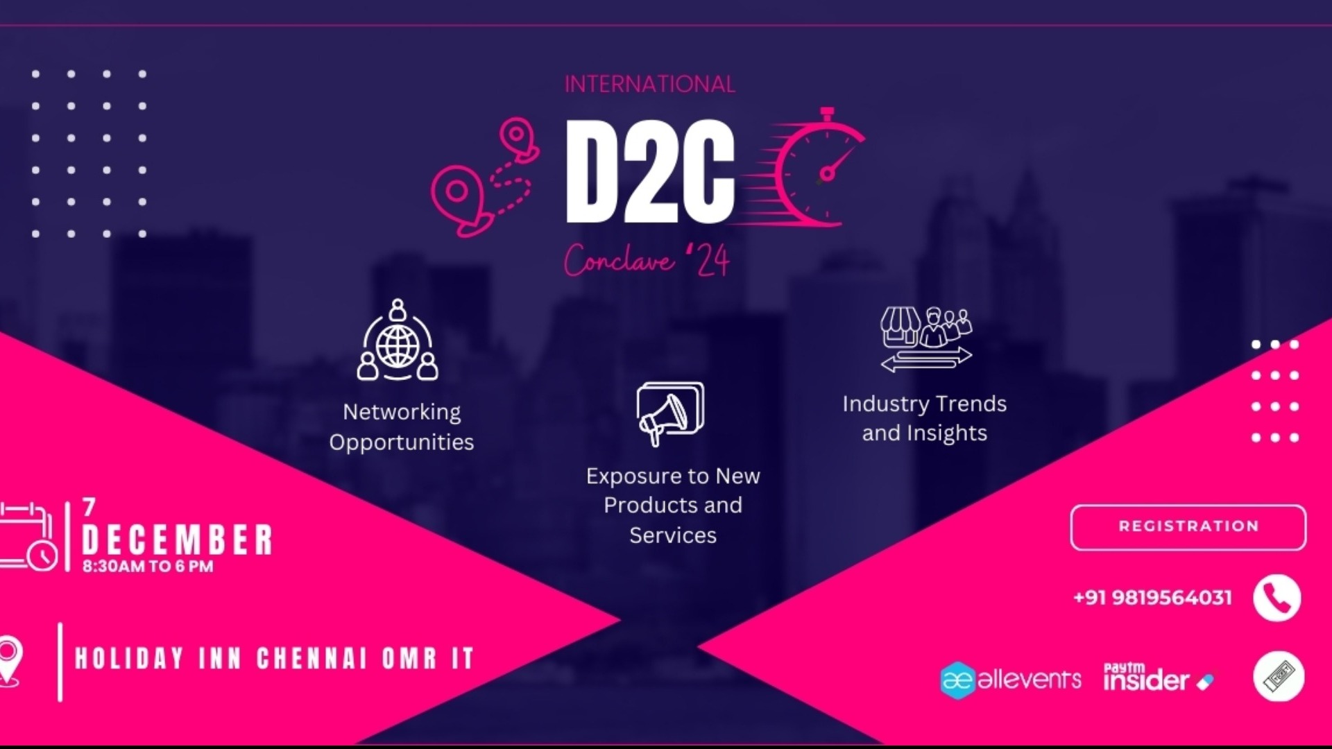 International D2C Conclave 2024 Chennai Tickets by MOJO Capital, Saturday, December 07, 2024 ...
