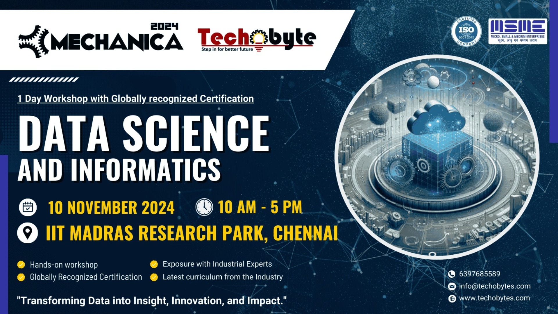 DATA SCIENCE & INFORMATICS AT IIT MADRAS RESEARCH PARK Tickets by ...