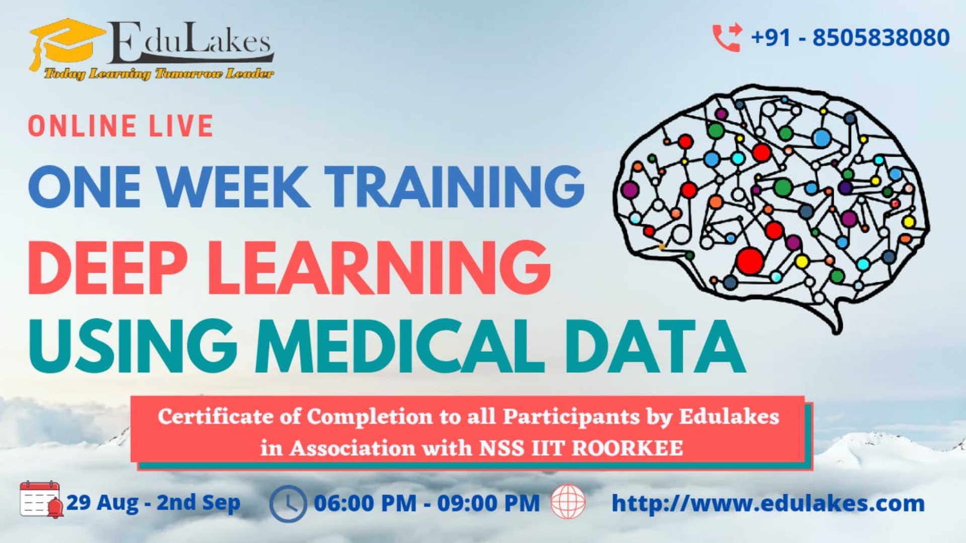 Live Online Industrial Training / FDP on Deep Learning Using Medical Data Tickets by EduLakes ...