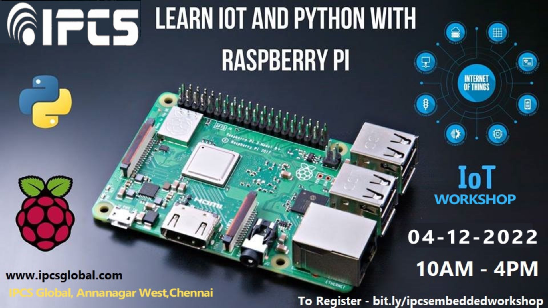 One day Embedded IoT Workshop Tickets by IPCS Automation, Sunday, December 04, 2022, Chennai Event