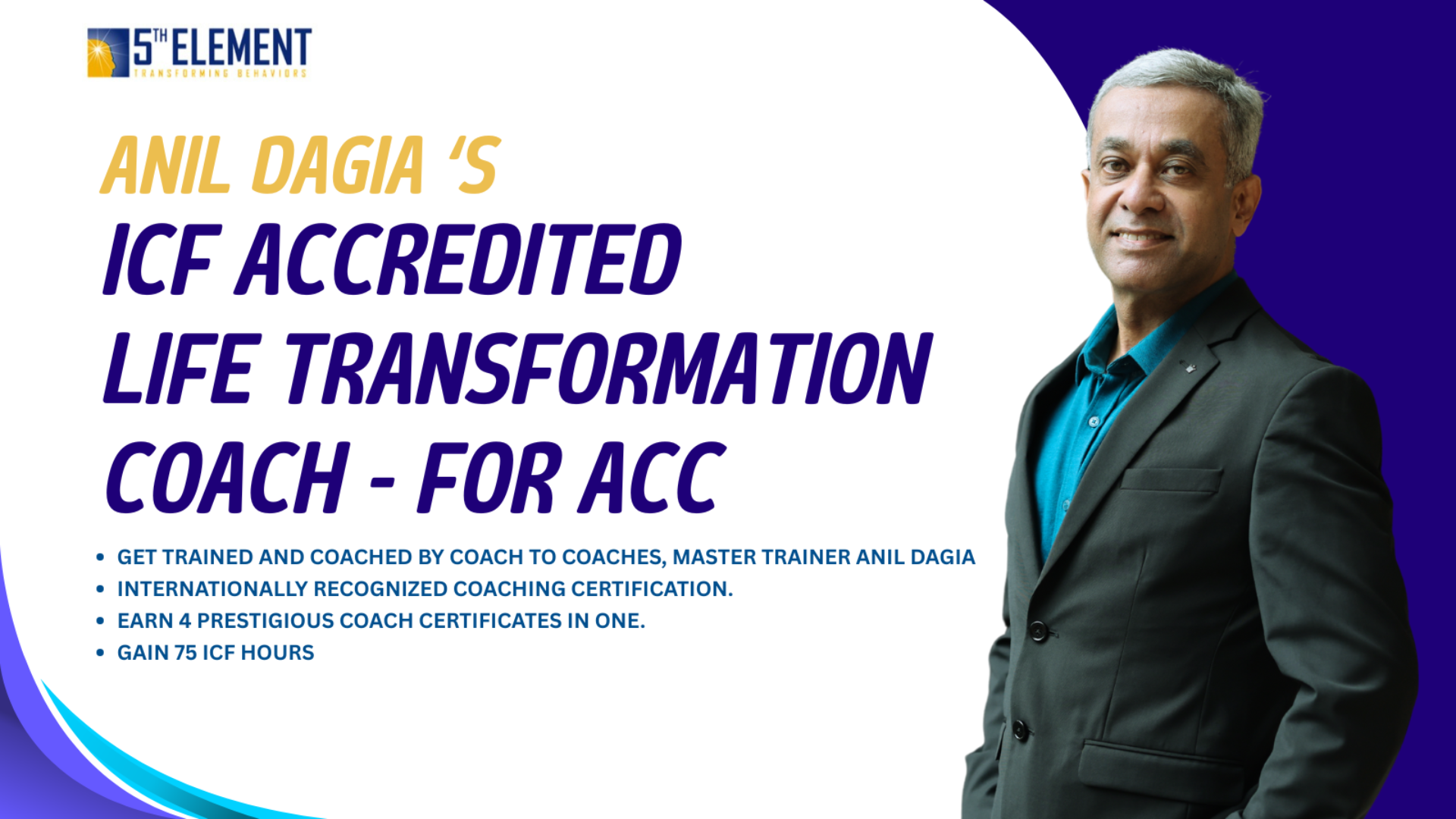 Become an ICF Credentialed ACC Life Transformation Coach with Anil ...