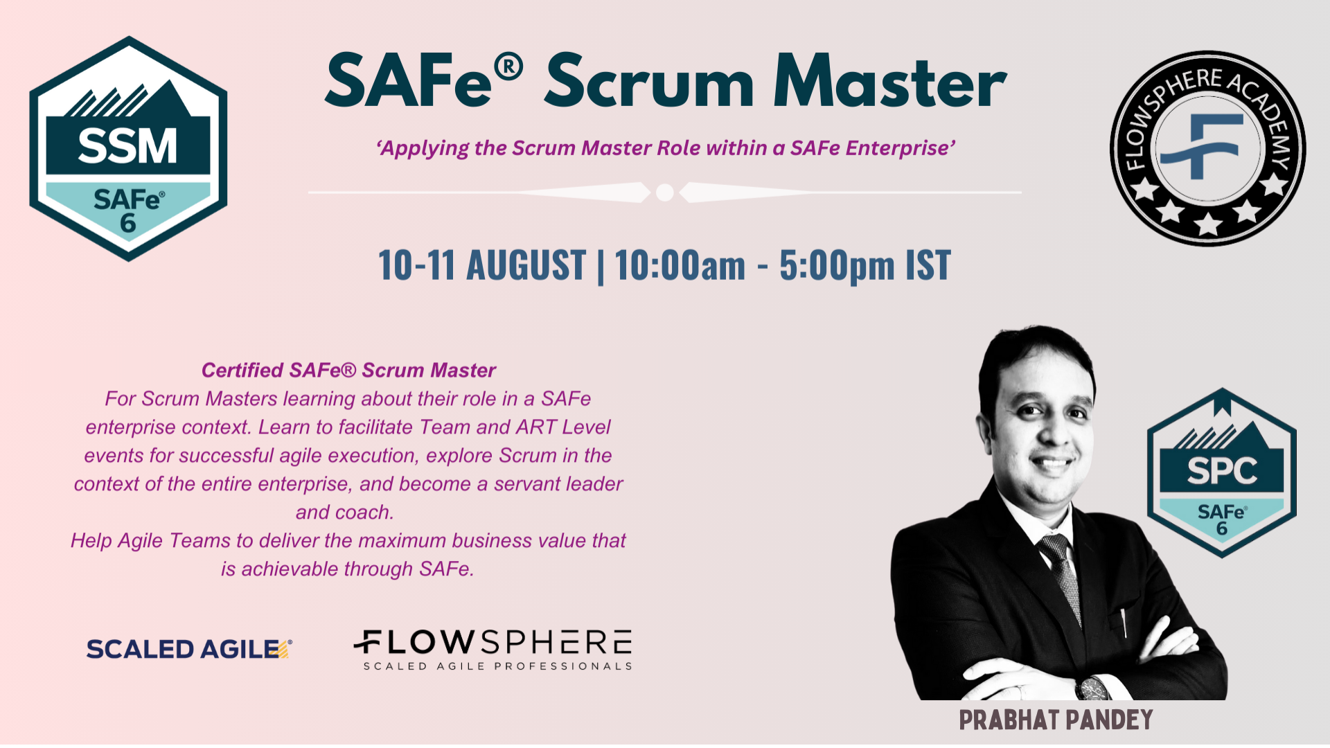 SAFe® Scrum Master 6.0 Training by Scaled Agile Inc. Tickets by ...