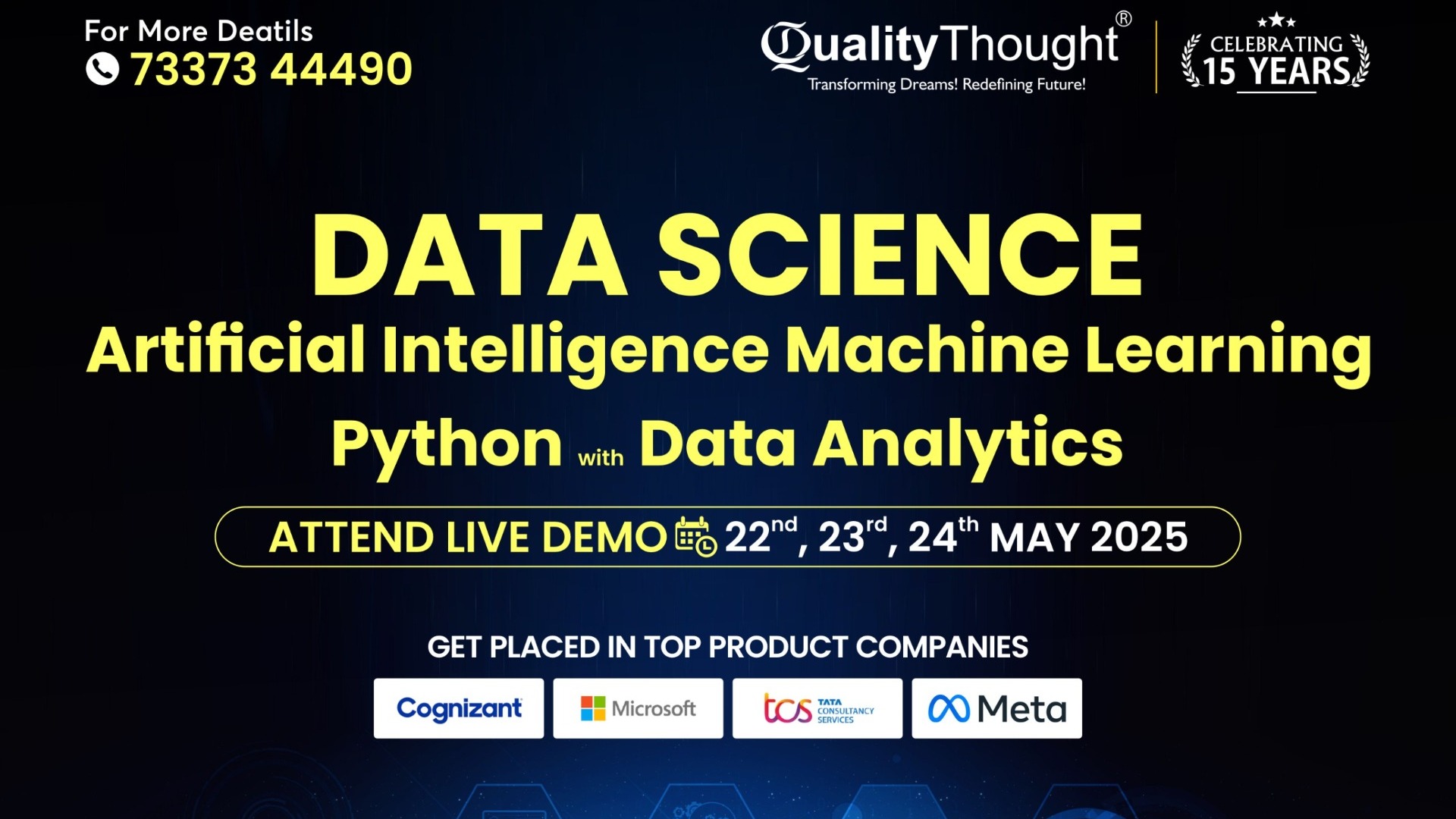 Data Science with AI, ML and Python with Data Analytics- Quality Thought Tickets by Quality ...