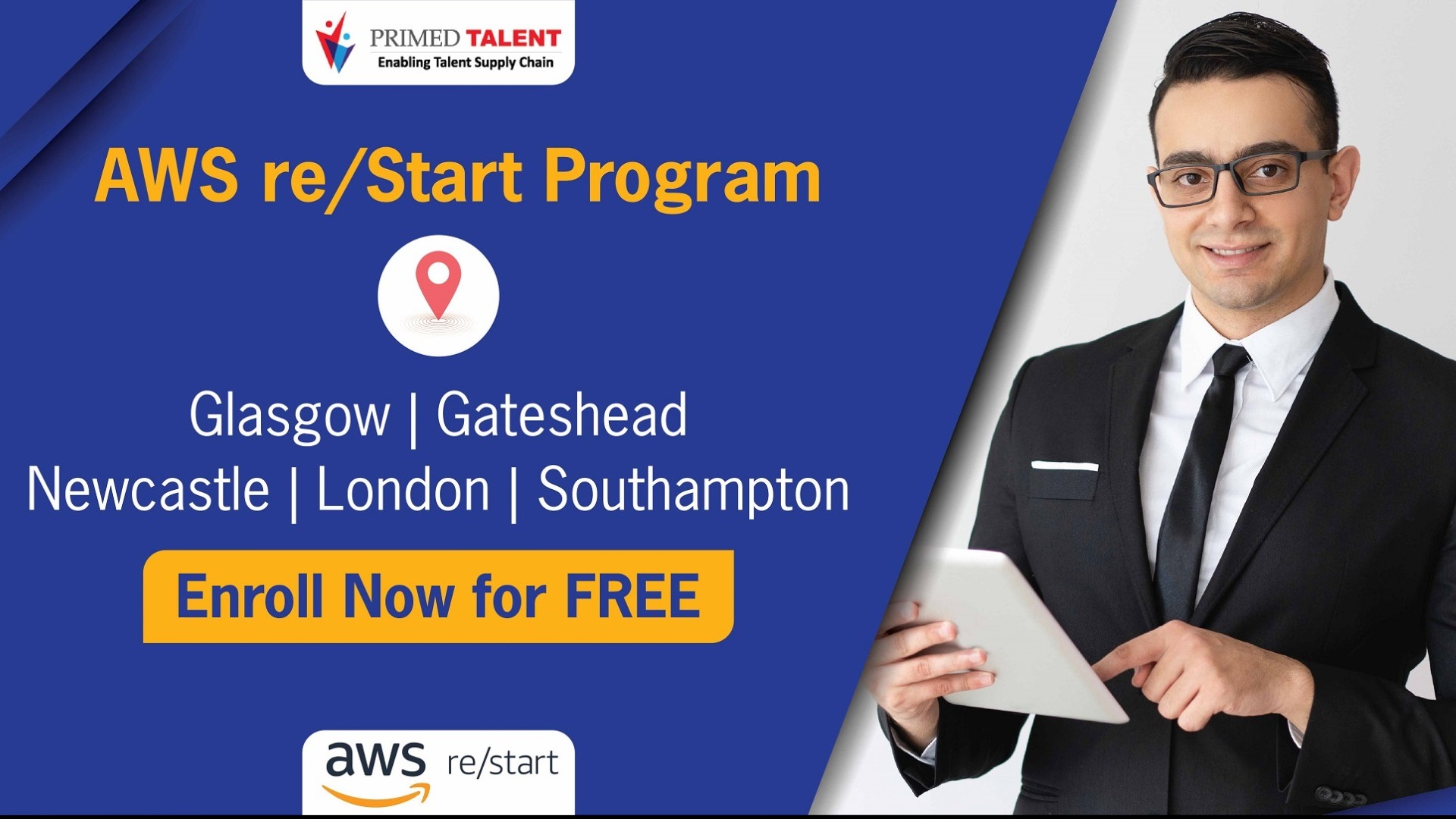 AWS re/start Program Tickets by Primed Talent, Monday, September 06 ...