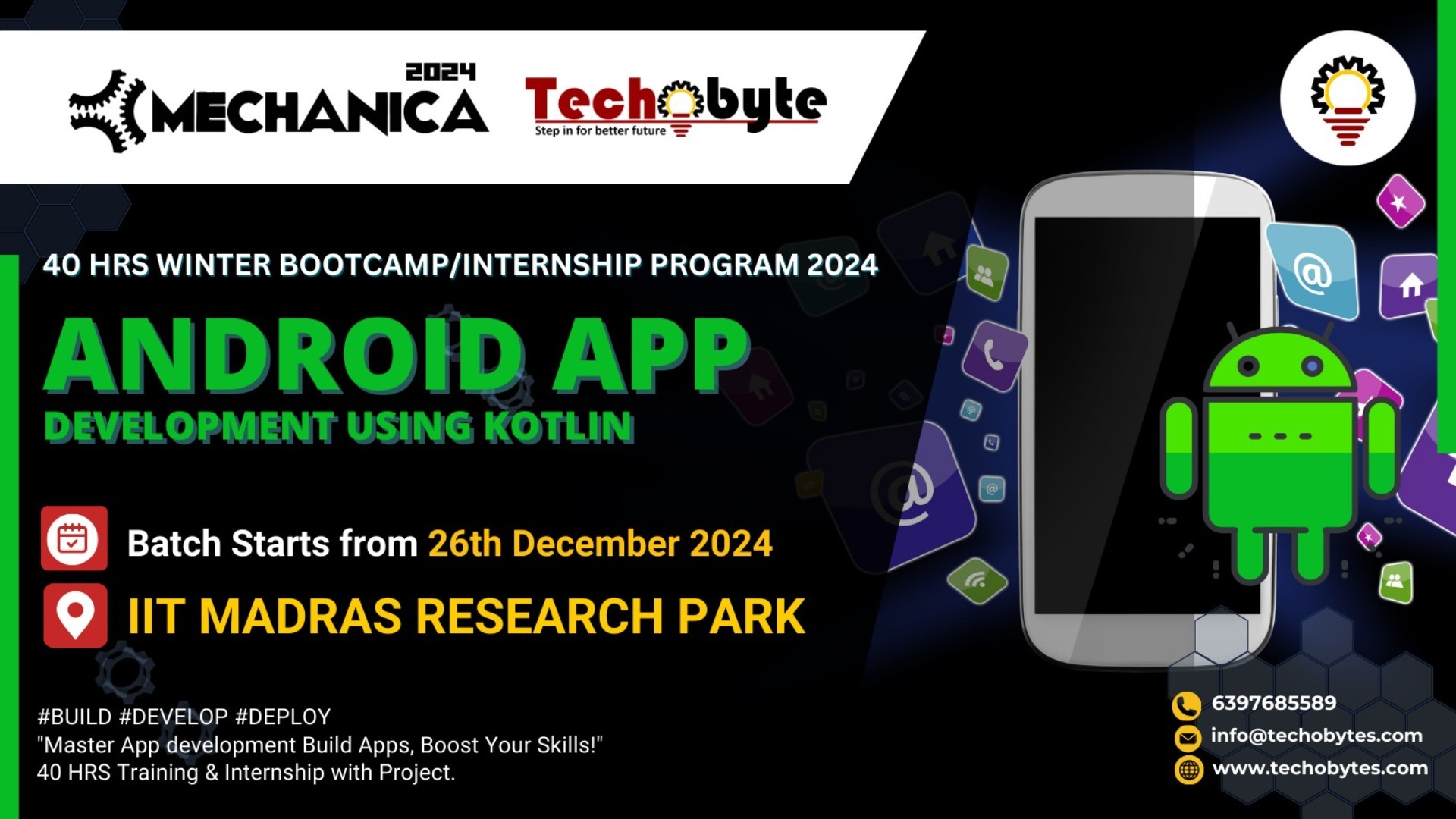ANDROID APP DEVELOPMENT AT IIT MADRAS RESEARCH PARK Tickets by ...