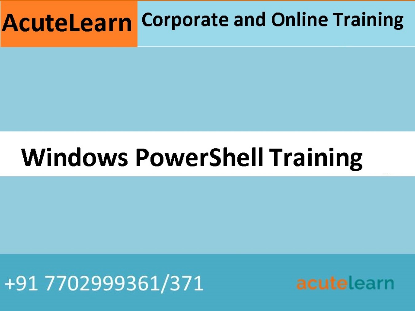 Best Windows PowerShell Training Institute in Hyderabad--AcuteLearn Technologies Tickets by ...