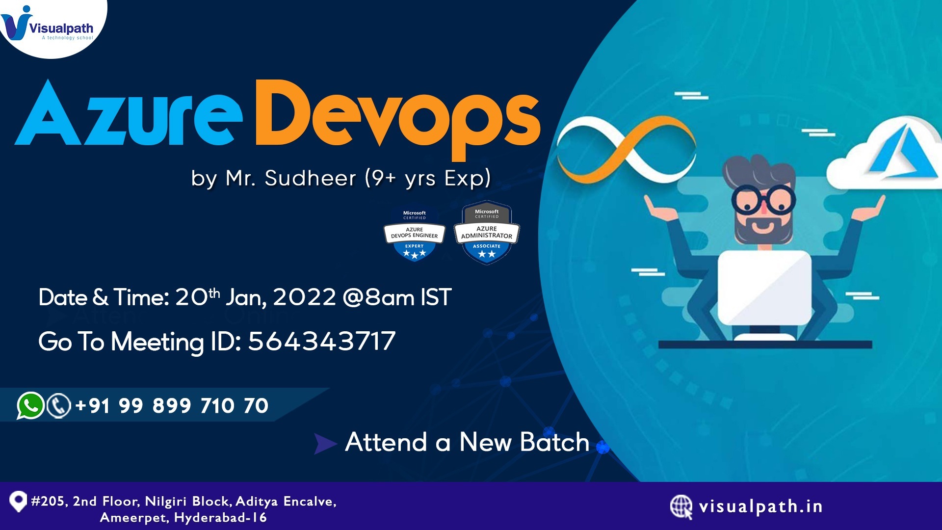 Azure DevOps online training- Visualpath Tickets by Visualpath IT, Thursday, January 20, 2022 ...