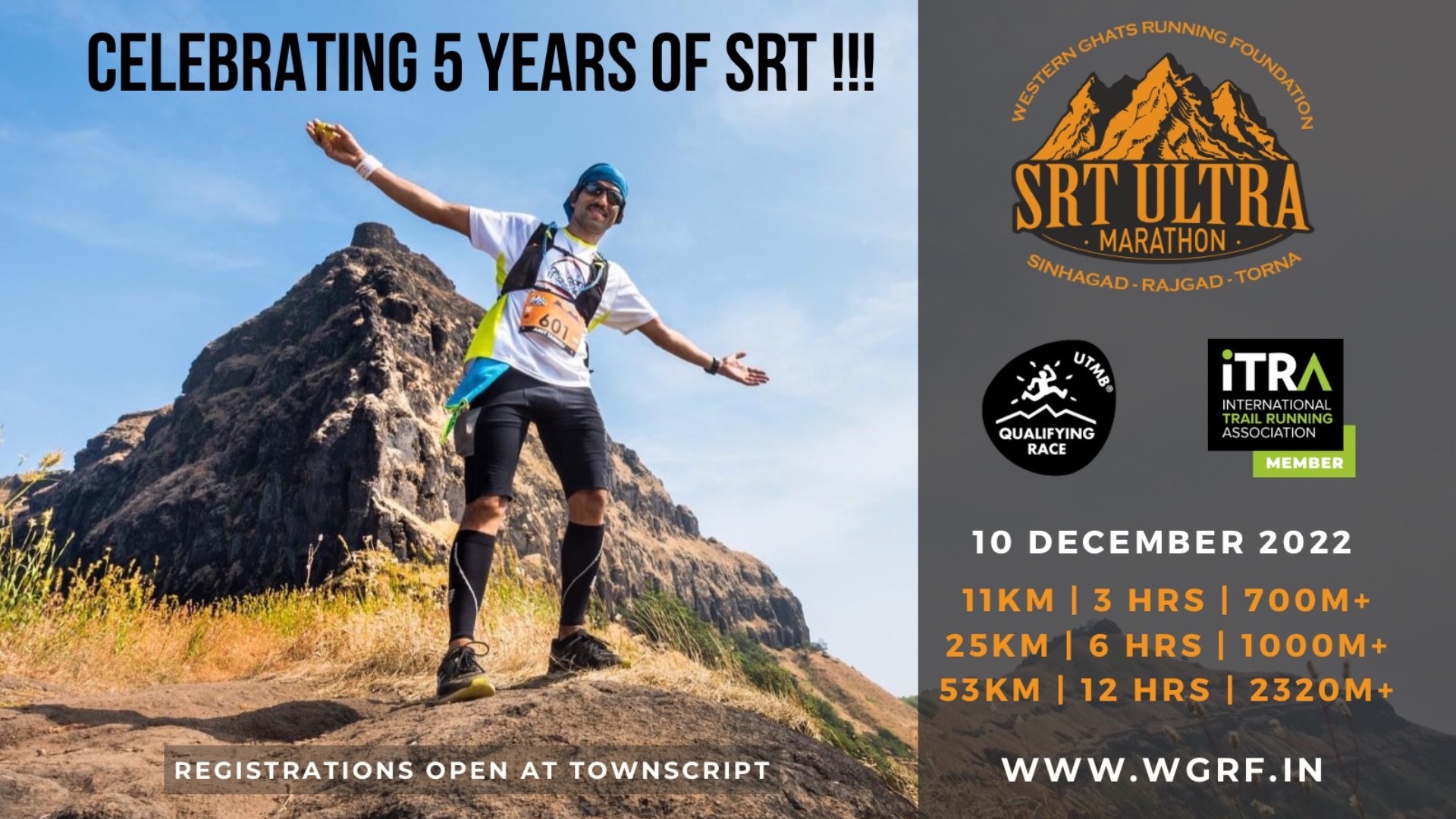 SRT ULTRA 2022 Tickets by Western Ghats Running Foundation, Saturday ...