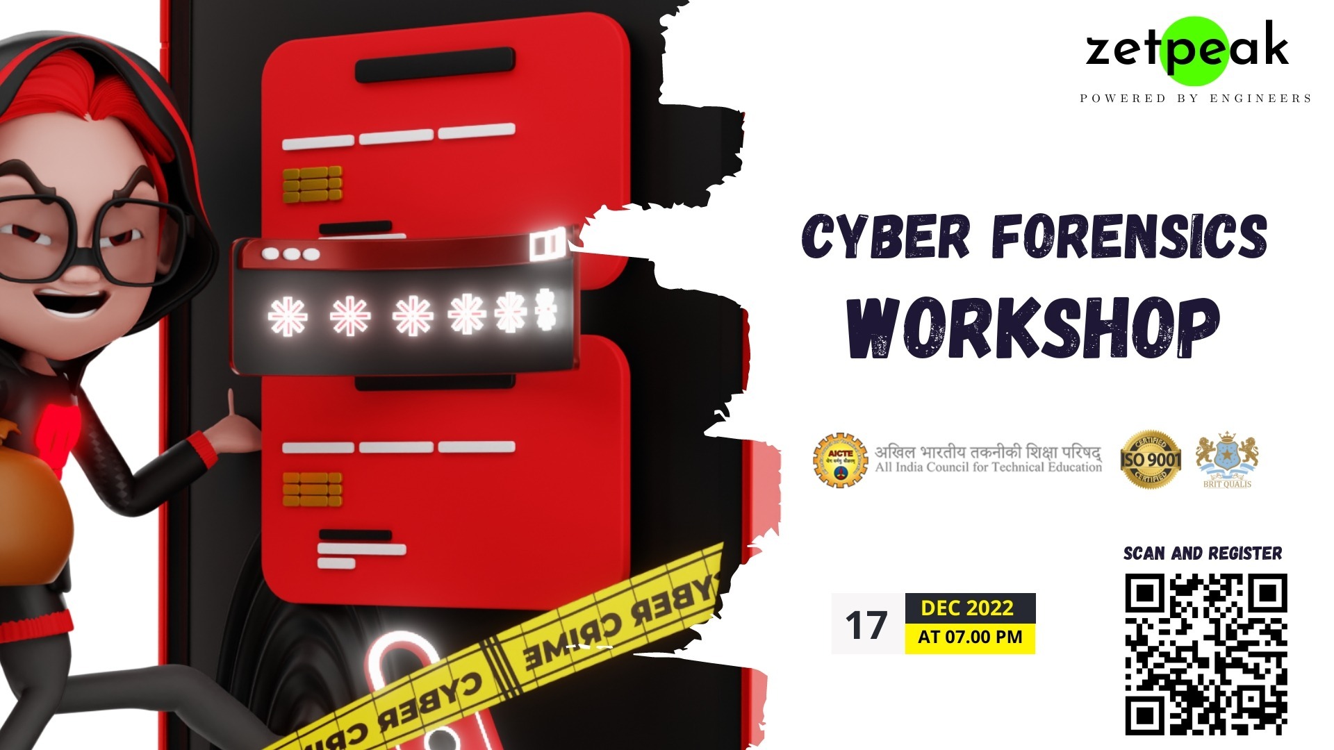 CYBER FORENSICS WORKSHOP Tickets by zetpeak network, Saturday, December 17, 2022, Online Event