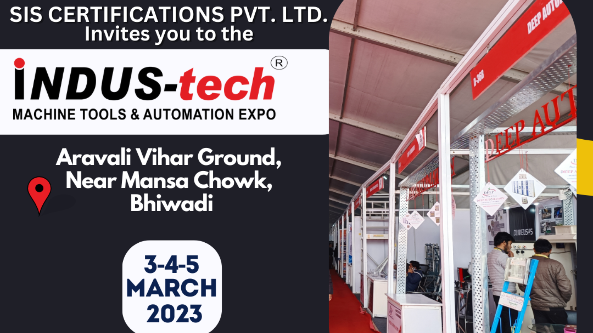 Indus -Tech Machine Tools & Automation Expo 2023 in Bhiwadi (MARCH ...