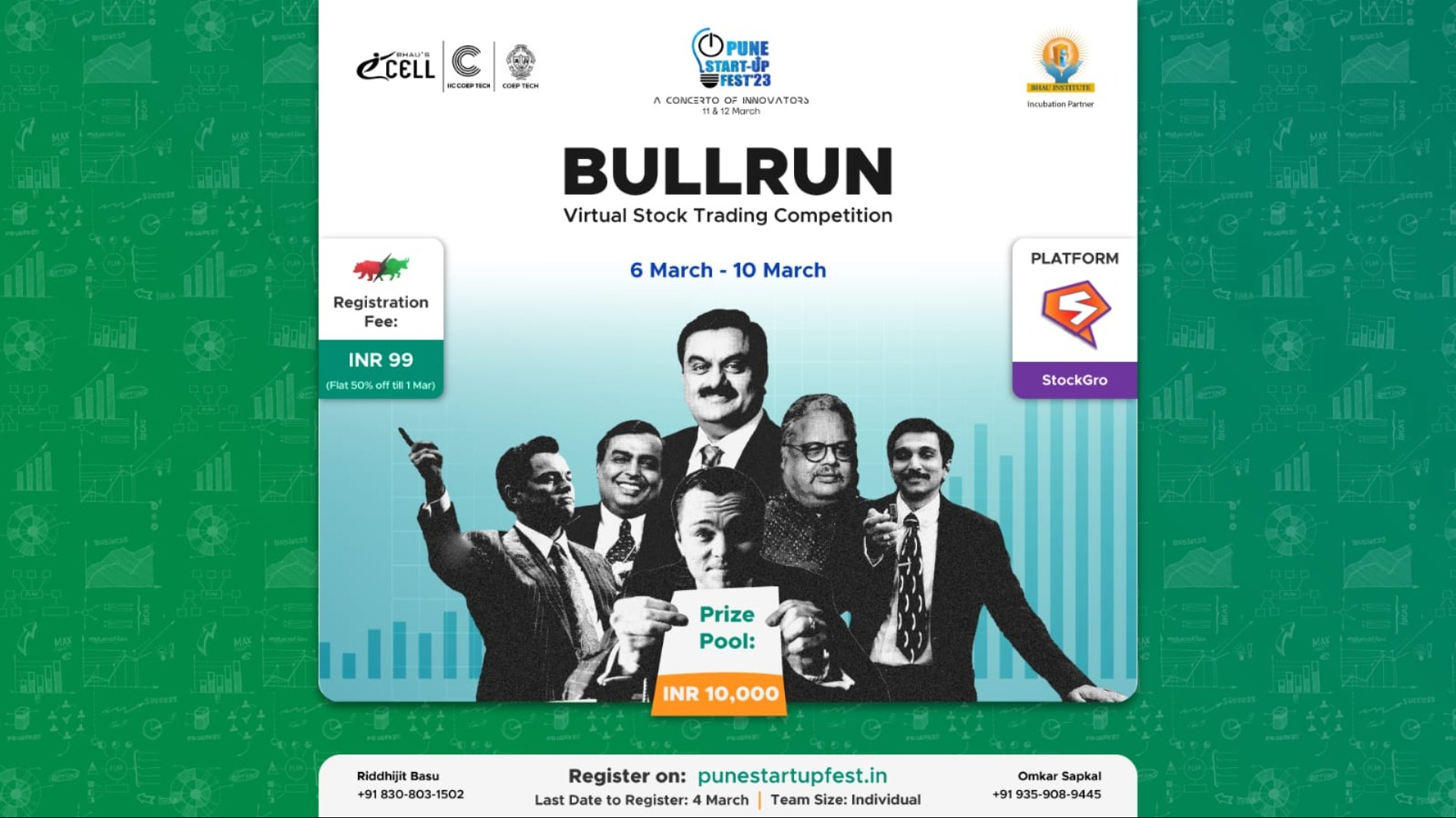 Bullrun Tickets by BHAU's I&E Cell, COEP Technological University Pune ...