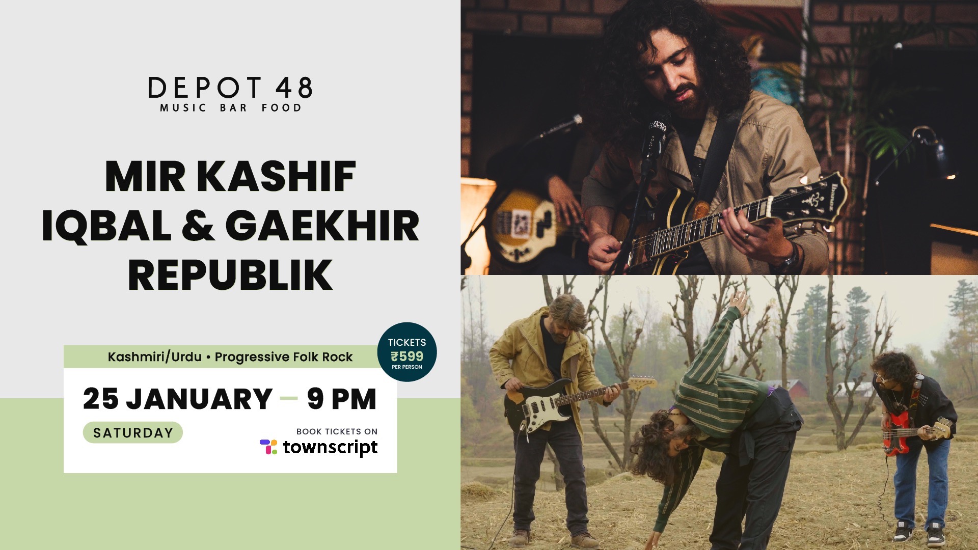 Mir Kashif Iqbal & Gaekhir Republik Tickets by Depot48, Saturday, January 25, 2025, New Delhi Event