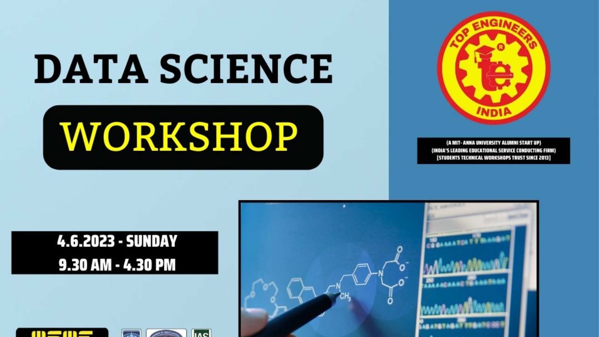 DATA SCIENCE WORKSHOP Tickets by Top Engineers, Sunday, June 04, 2023, Chennai Event