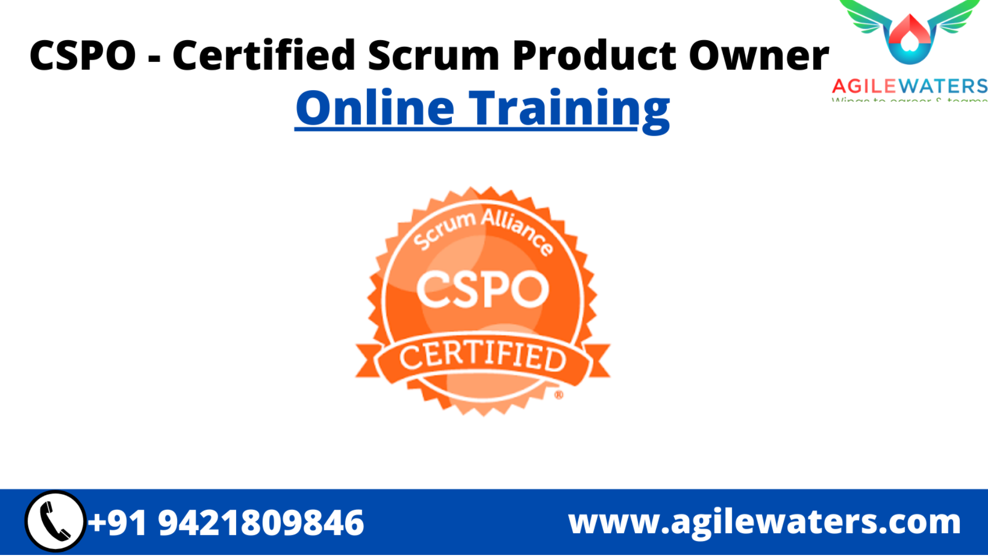 Cspo Certified Scrum Product Owner Online Training By Madhavi Tickets By Agilewaters Consulting