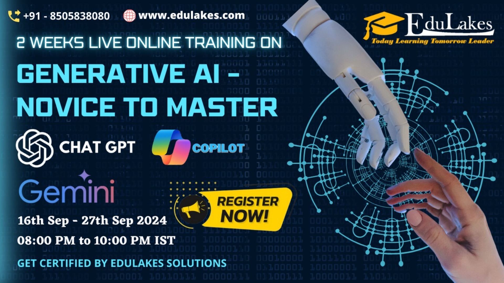 Live Online Training / FDP on Generative AI - Novice to Master Tickets ...