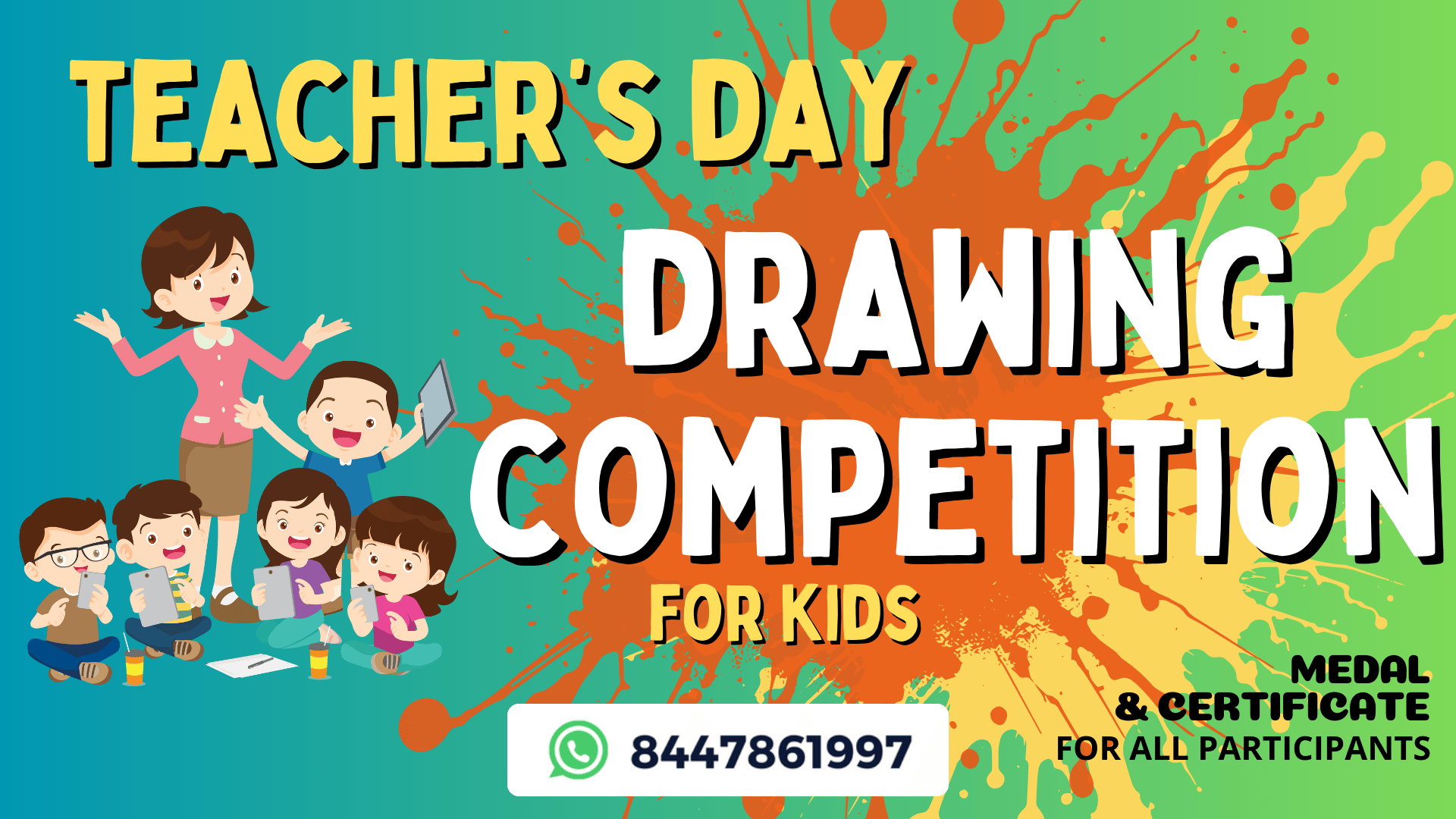 Teacher's Day Drawing Competition for Kids 2024 Tickets by RJ14 Sports ...