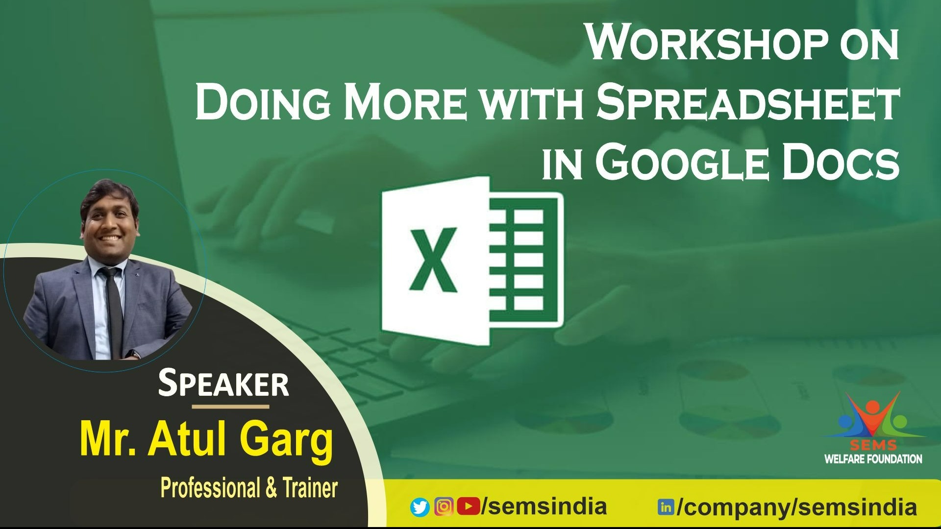 Workshop On Doing More With Spreadsheet In Google Docs Tickets By SEMS