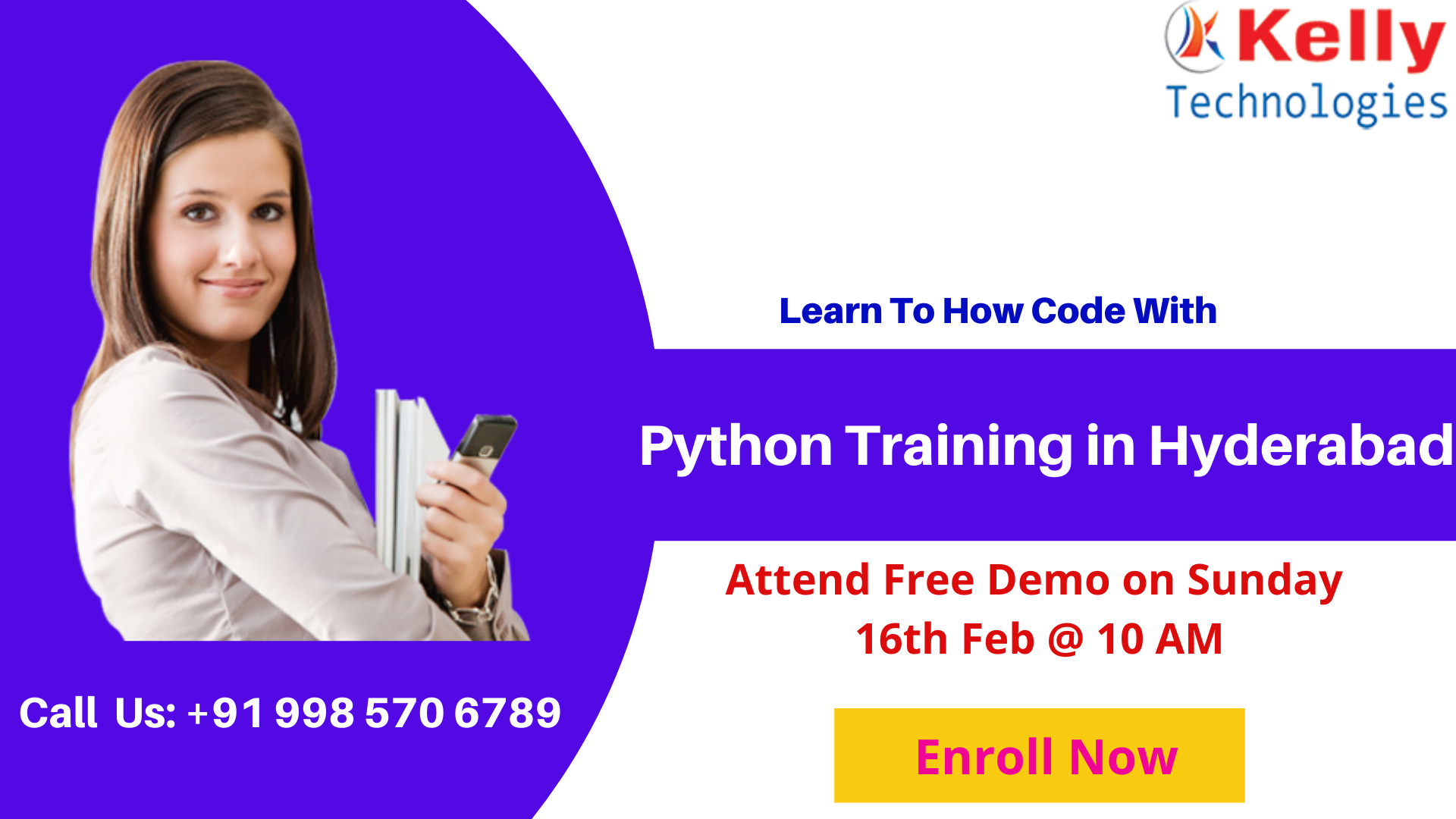 Attend Free Python Demo At Kelly Technologies On Sunday 16th February 2020@10 AM, In Hyd Tickets ...