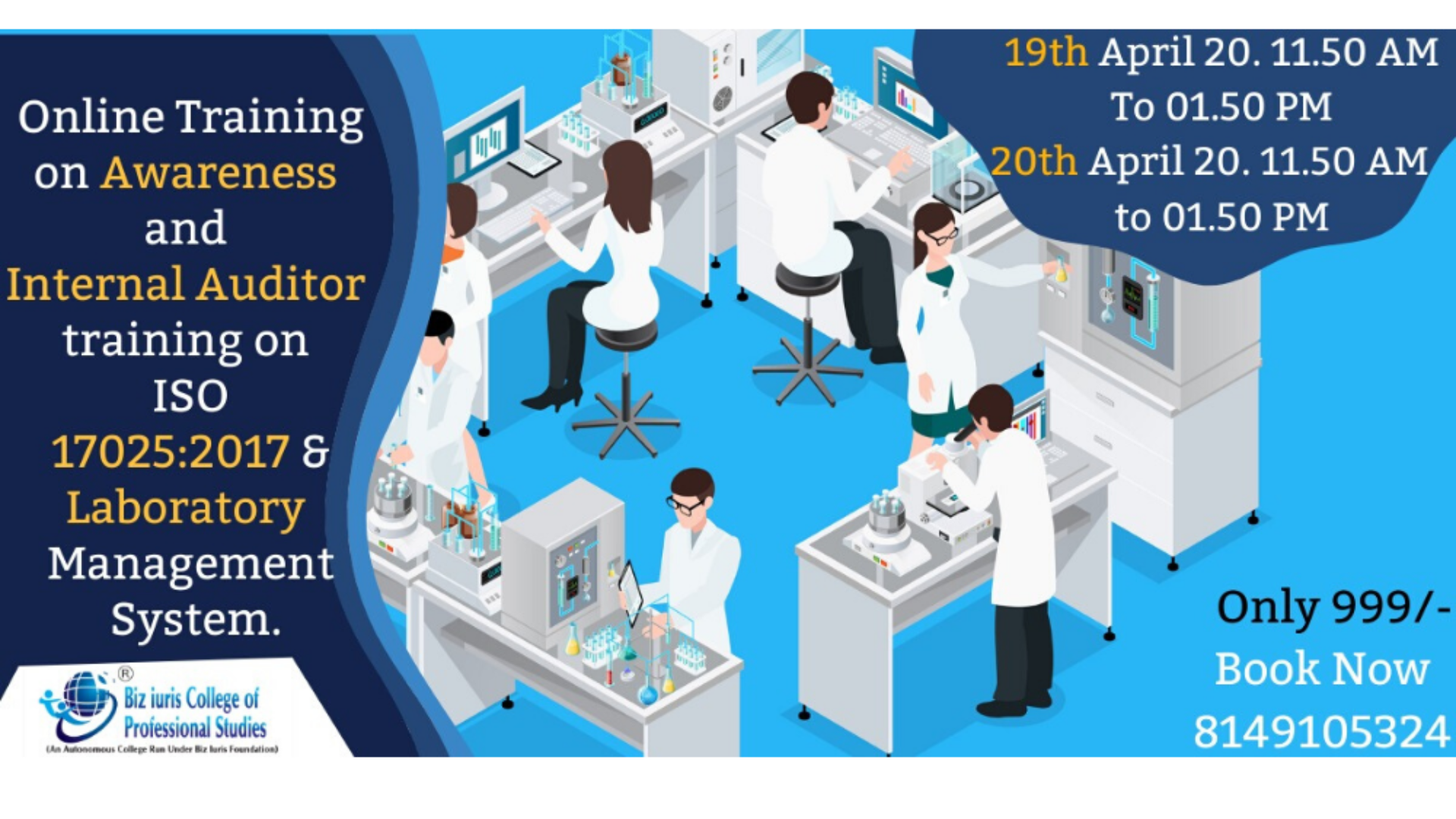 Awareness & Internal Audit training on ISO 17025:2017 & Lab. Management ...