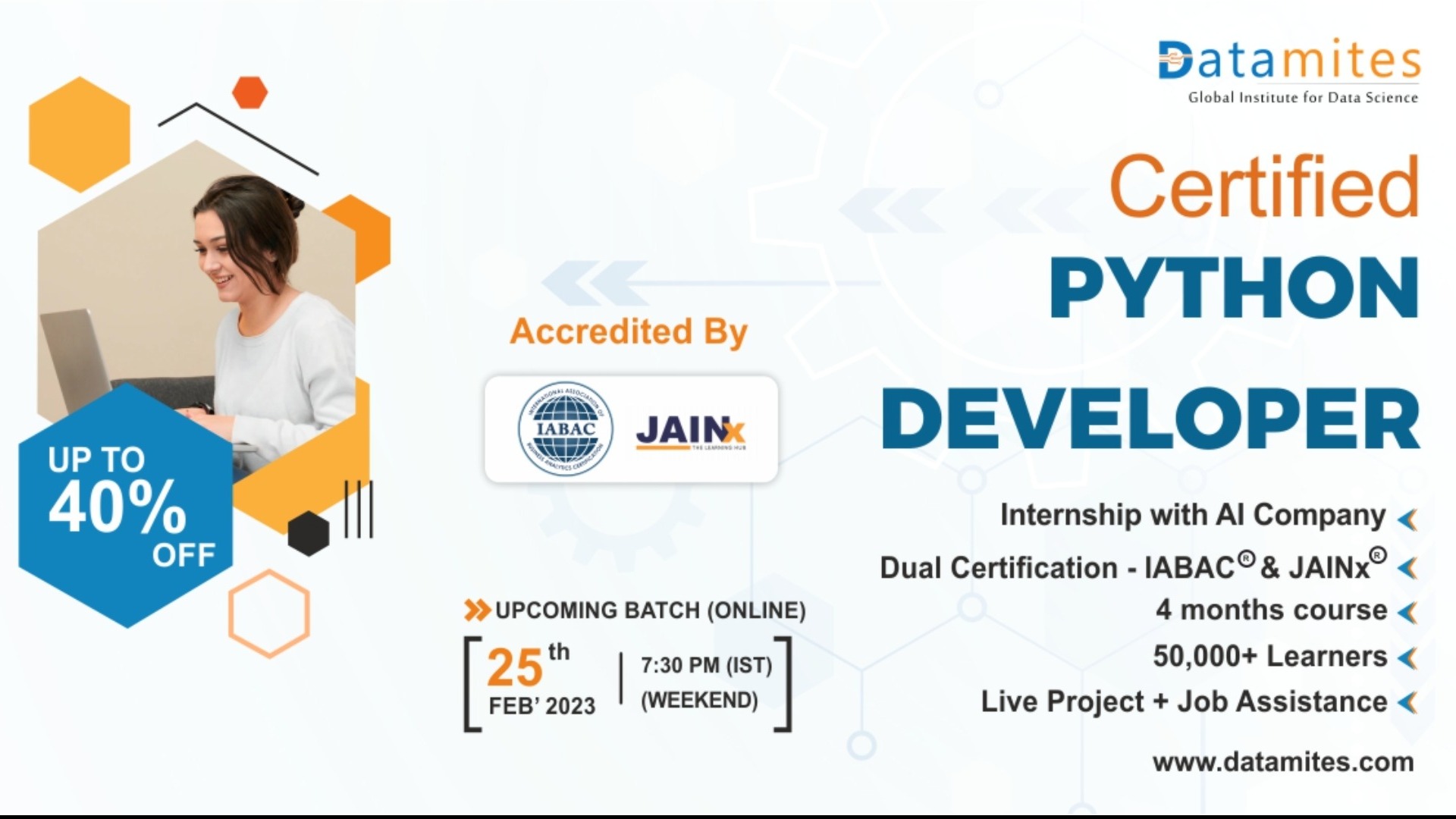 Certified Python Developer Course In Bangalore Tickets by DataMites ...