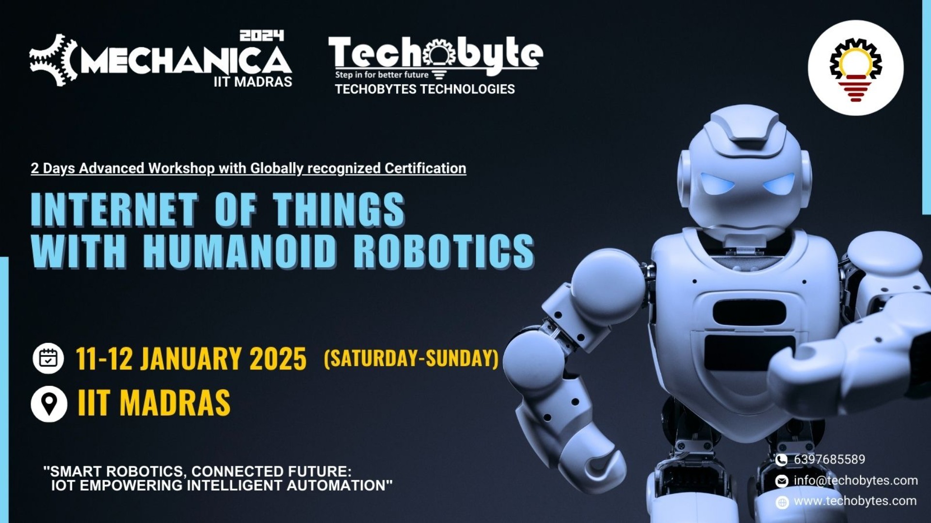 IOT WITH ROBOTICS AT IIT MADRAS Tickets by Techobytes Technologies ...
