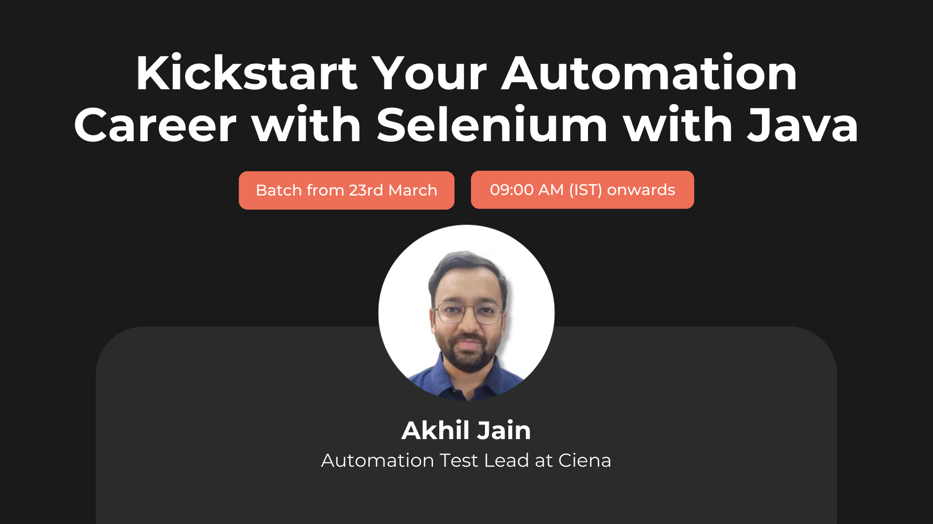Kickstart Your Automation Career With Selenium Using Java Bootcamp 3712