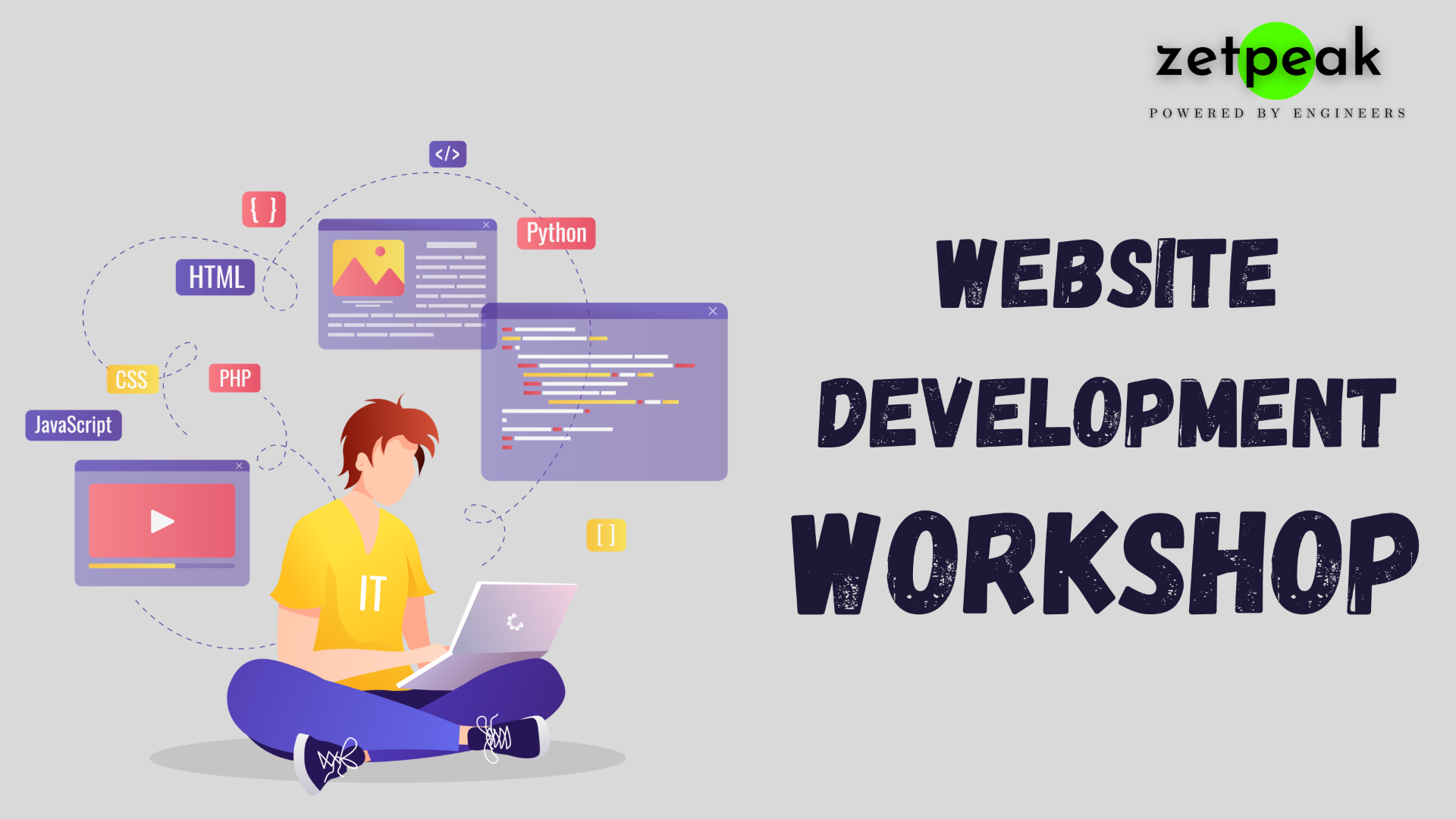 WEBSITE DEVELOPMENT WORKSHOP Tickets by zetpeak network, Wednesday ...