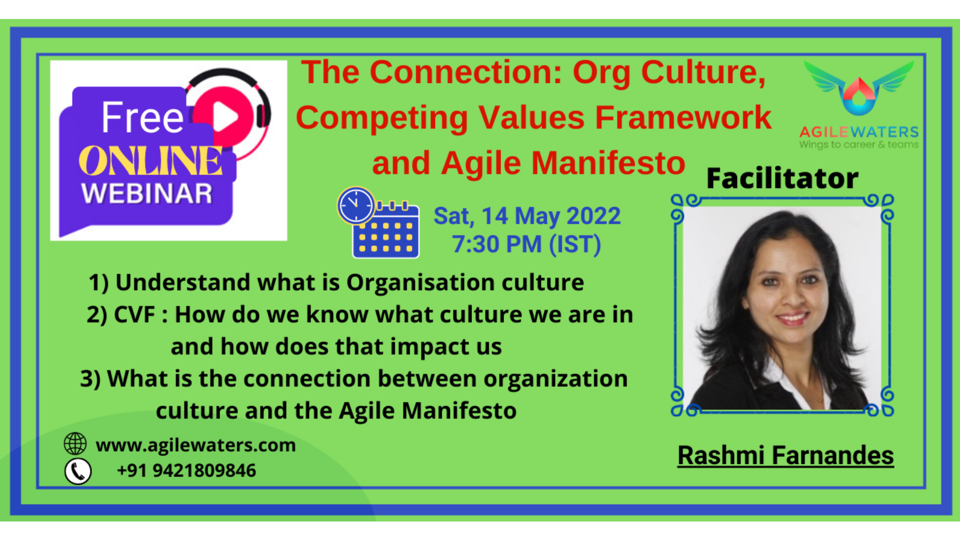 Free Webinar By Agilewaters The Connection Tickets By Agilewaters Consulting Saturday May 14