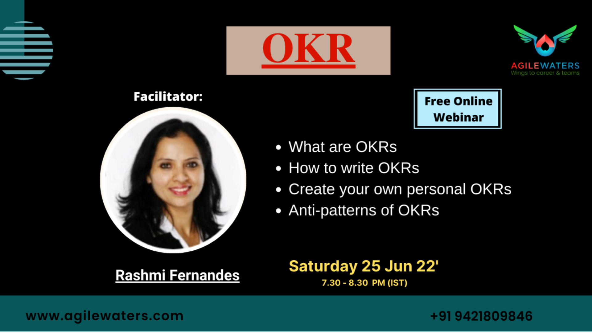 Free Webinar By Agilewaters Okr Tickets By Agilewaters Consulting Saturday June 25 2022