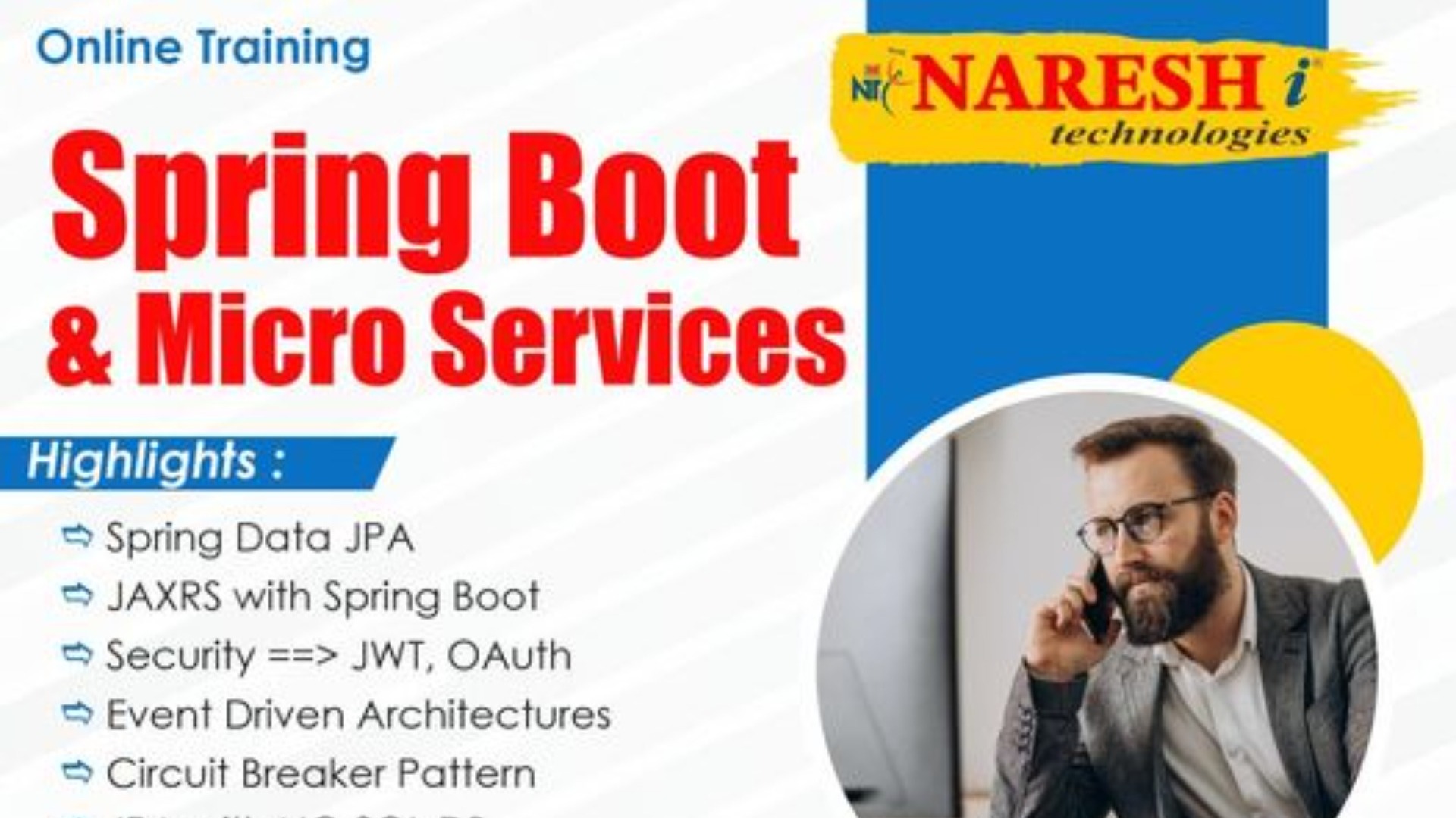 Free Demo On Spring Boot & MicroServices Online Course in NareshIT Tickets by Tejaswini Naresh ...