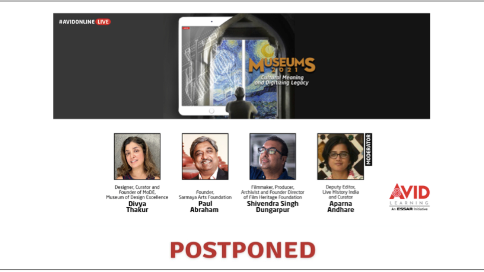 POSTPONED Museums 2021 Cultural Meaning And Digitizing Legacy postponed-museums-2021-cultural-meaning-and-digitizing-legacy