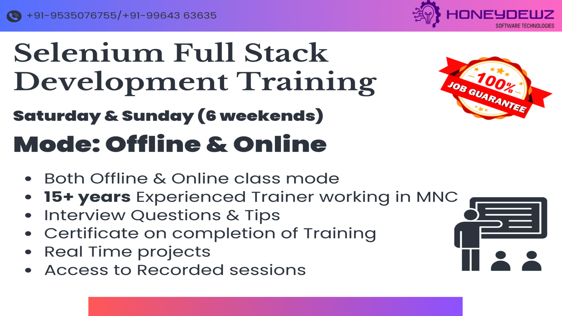 Selenium Full Stack Development Training Tickets by Honeydewz Software ... Selenium Full Stack Development Training Tickets by Honeydewz Software ...