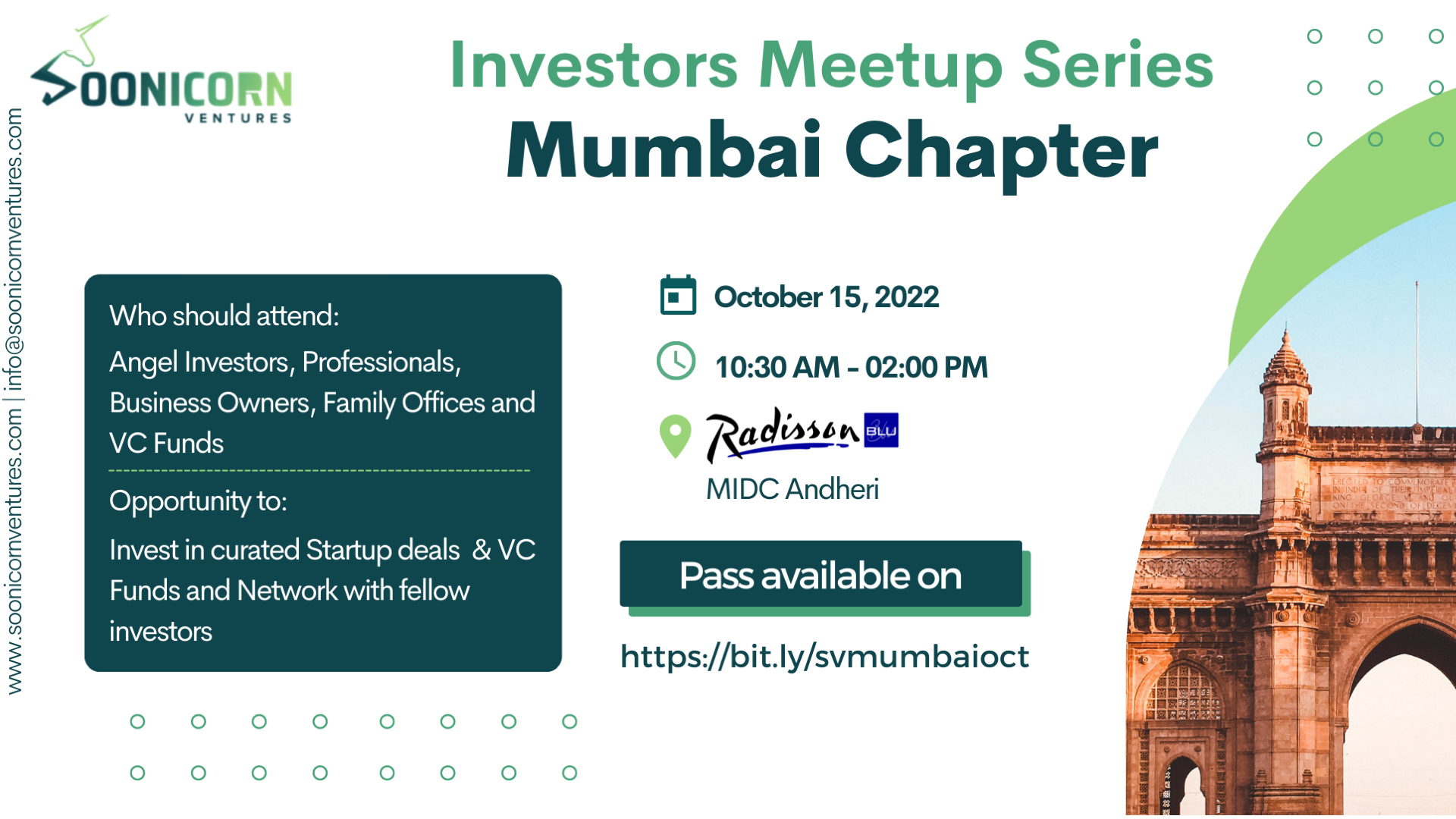 SV Investors Meetup Series_Mumbai Chapter Tickets by Soonicorn Ventures ...