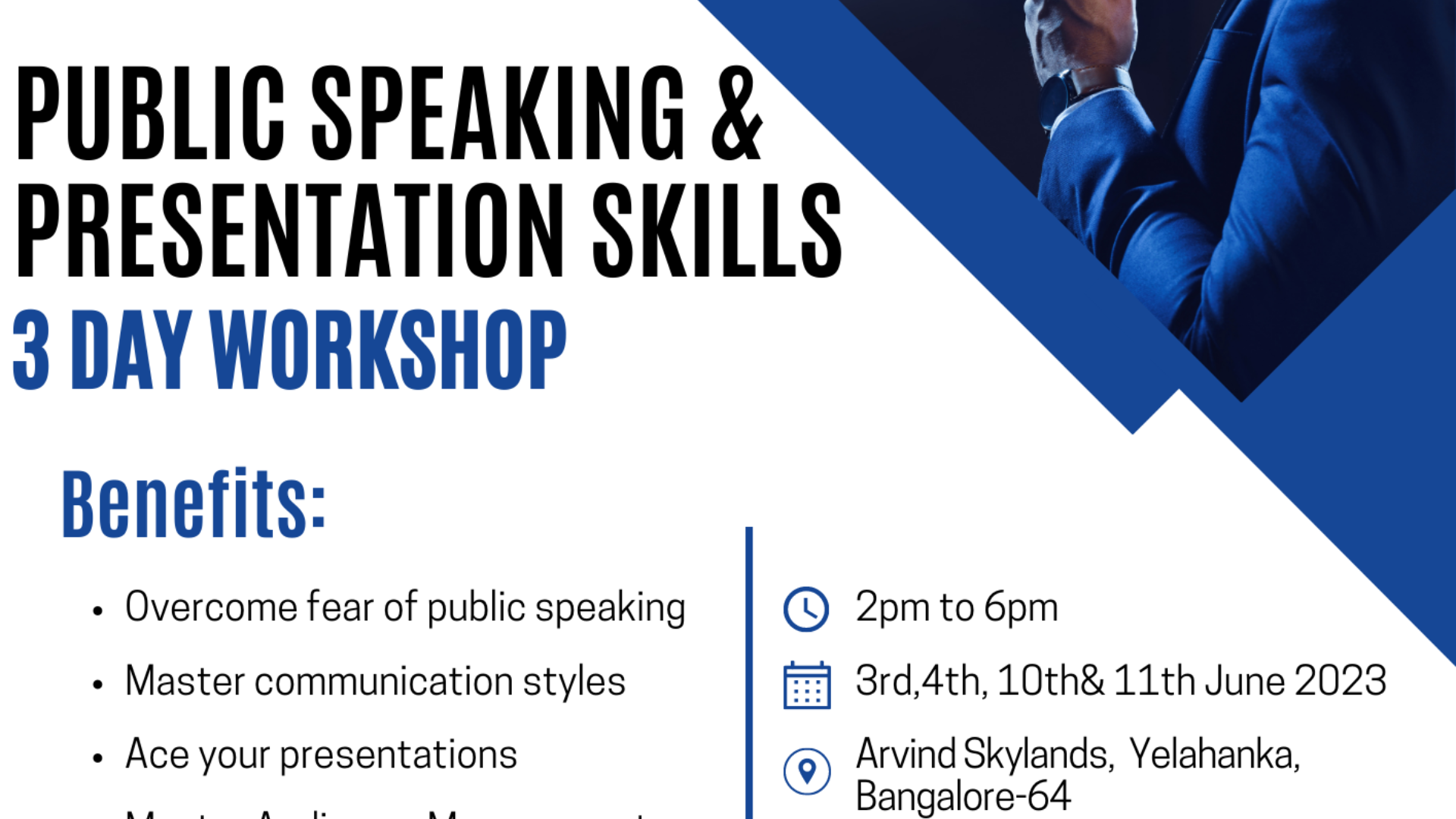 Public Speaking & Presentation Skills Mastery - A 4 day Workshop on ...