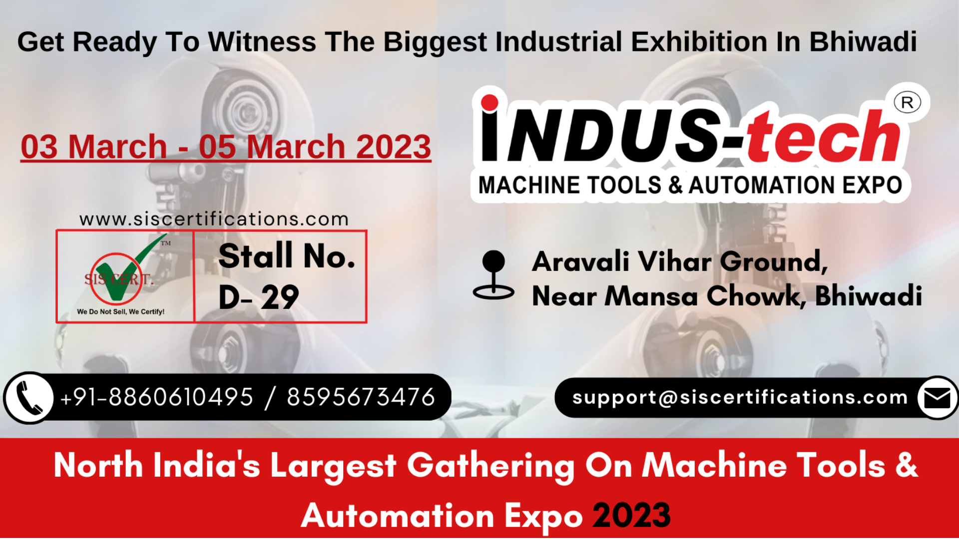 Indus Tech Machine Tools & Automation Expo 2023 Bhiwadi Tickets by ...