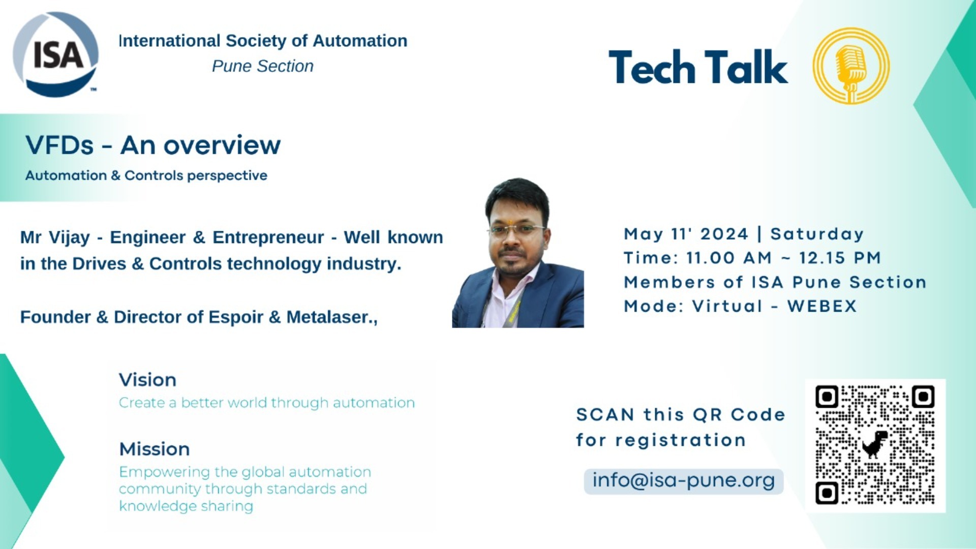 Variable Frequency Drive (VFD) - An overview Tickets by ISA Pune ...