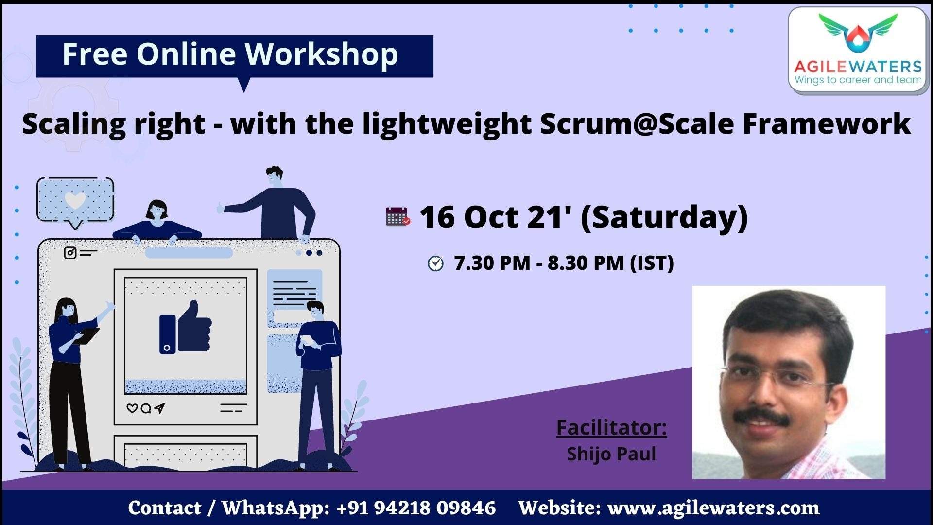 Free Online Webinar By Agilewaters Scaling Right With The Lightweight Scrum Scale Framework