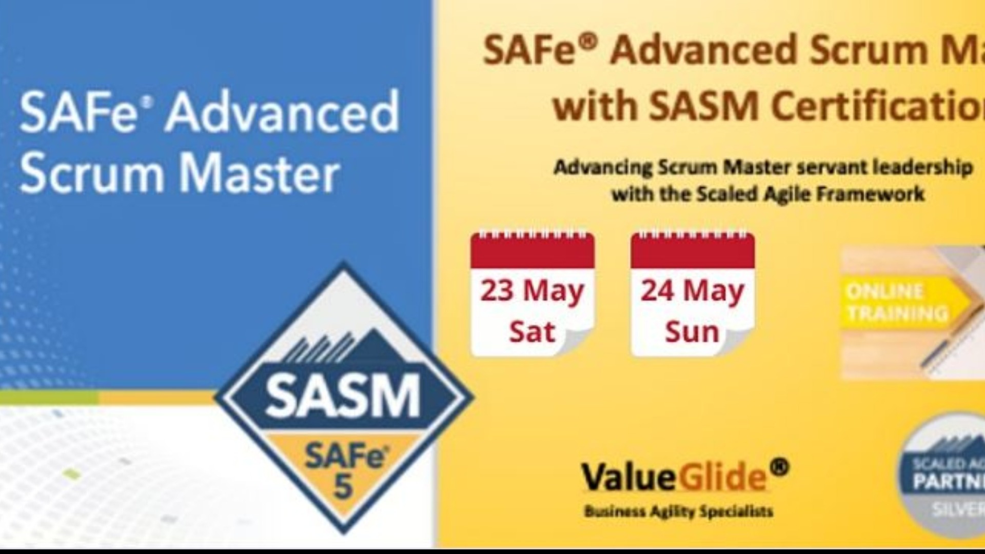 Online SAFe Advanced Scrum Master 5.0, Weekend 23-24 May 2020 Tickets ...