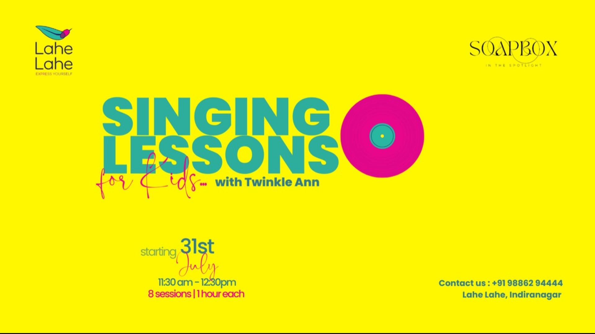 Singing lesson for kids Tickets by Lahe Lahe, Bengaluru Event