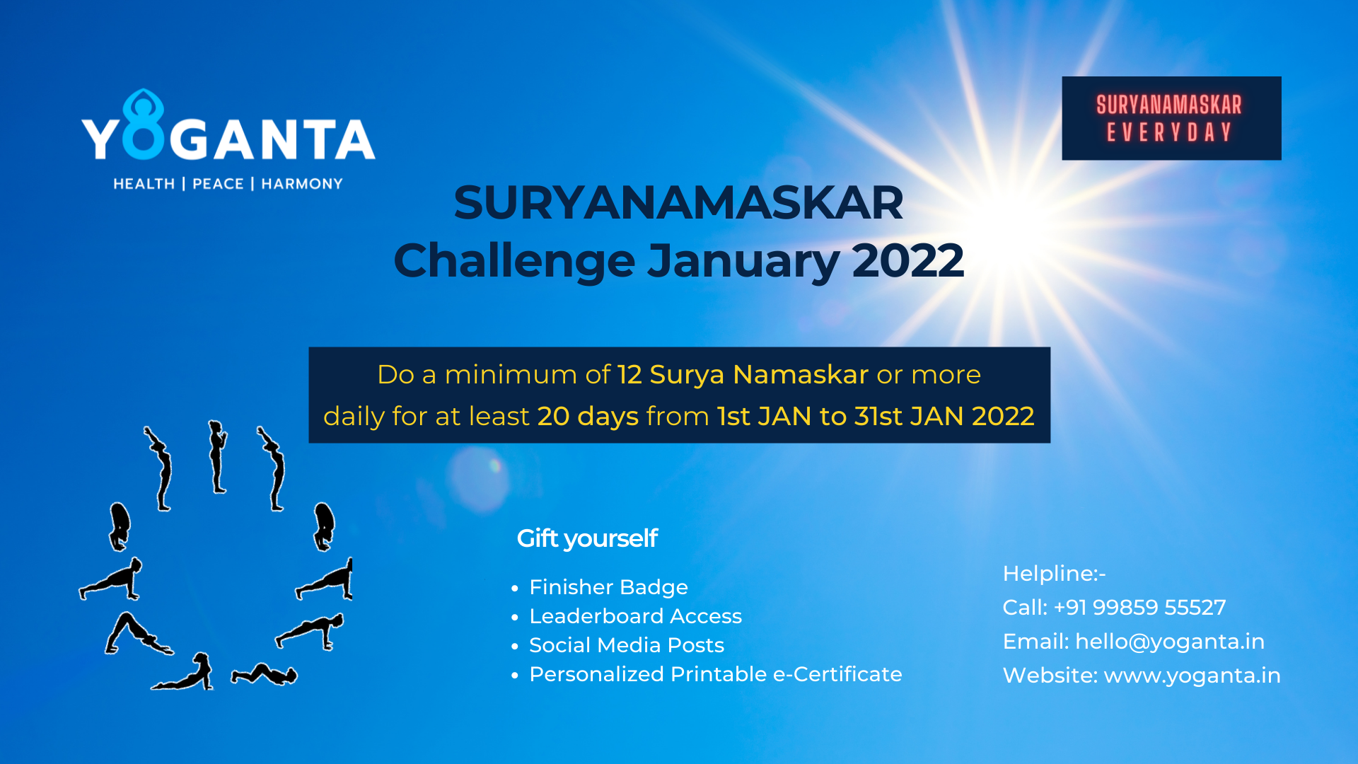 Yoganta Suryanamaskar Challenge January 2022 Tickets by Yoganta ... Yoganta Suryanamaskar Challenge January 2022 Tickets by Yoganta ...