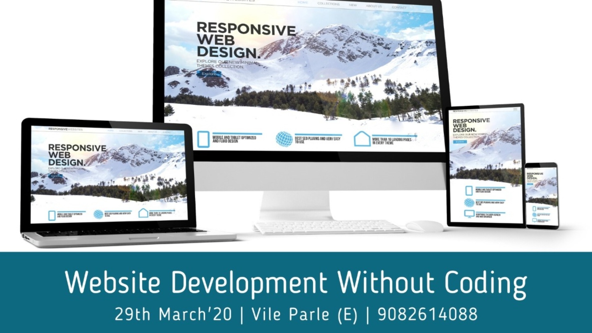 Website Development without Coding Tickets by Digital Drushti, Sunday, March 29, 2020, Mumbai Event