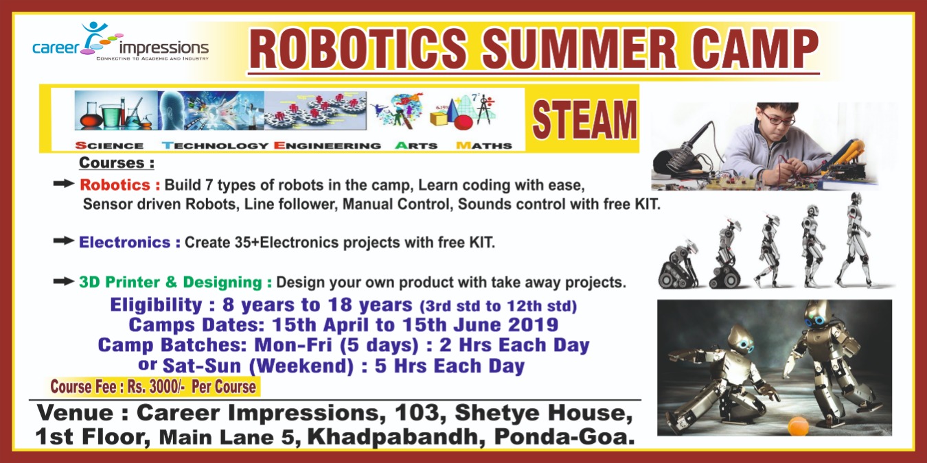 Robotics Summer Camp,Ponda-Goa Tickets by Ramkumar R, Ponda Event