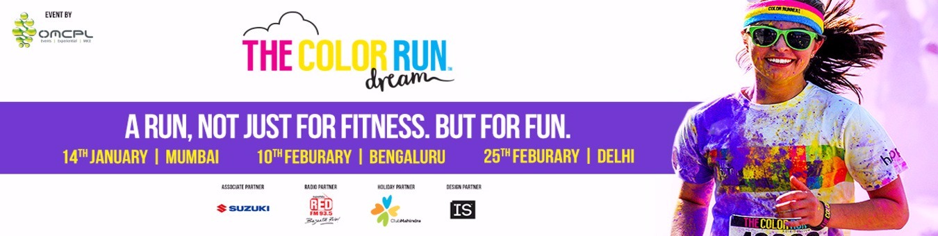 The Color Run (Bangalore, Mumbai and Delhi) Tickets by OMPCL, Sunday ...