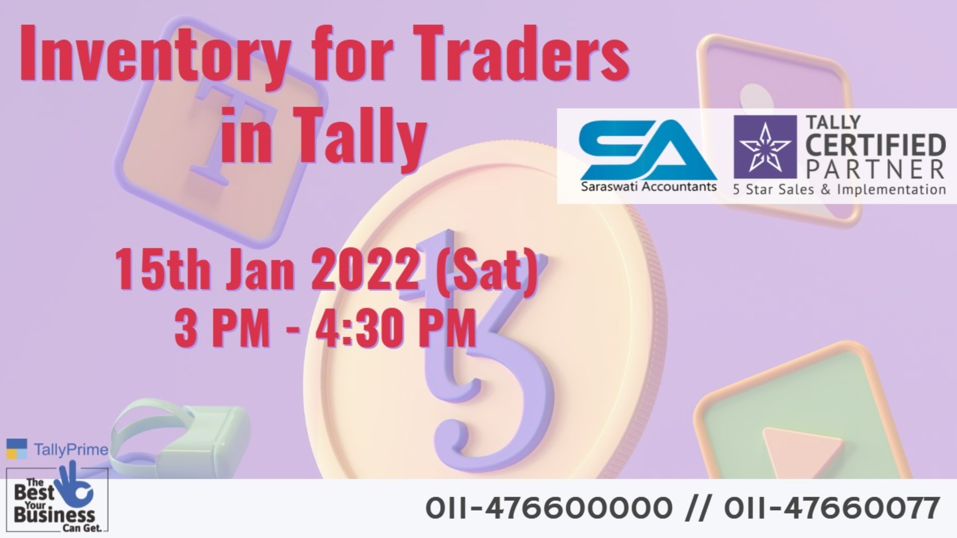 Inventory For rs In Tally Tickets By Mansi Saturday January 15 2022 Online Event
