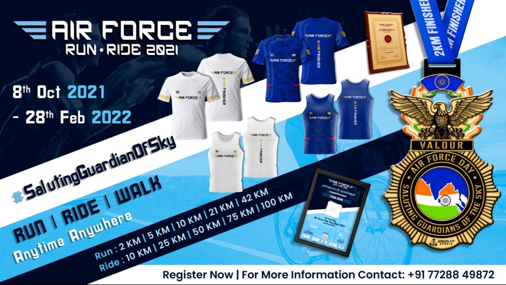 Airforce Run - Ride 2021 Tickets by Green Fit Sports, Friday, October ...