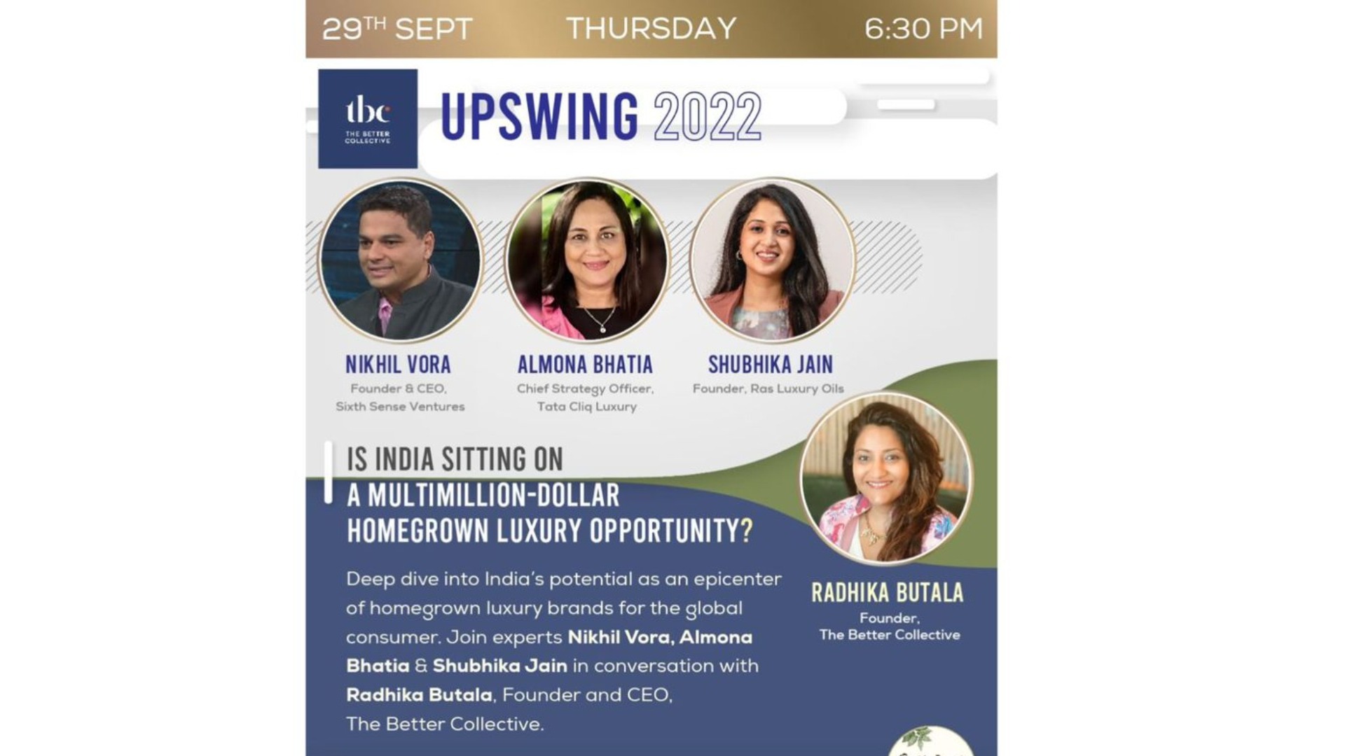 UPSWING 22 Tickets by Niyati, Thursday, September 29, 2022, Mumbai Event