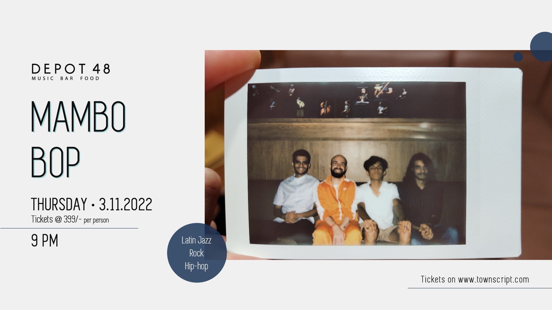 MAMBO BOP Tickets by Depot48, Thursday, November 03, 2022, New Delhi Event